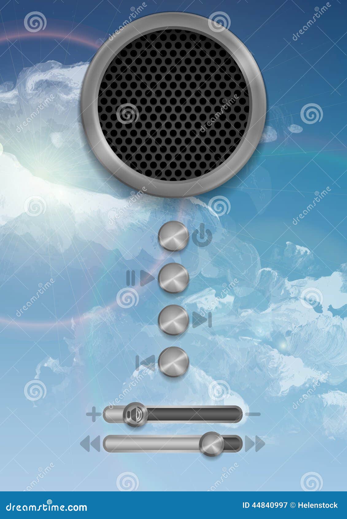 Abstract Speaker Concept Design Stock Vector - Illustration of knob ...