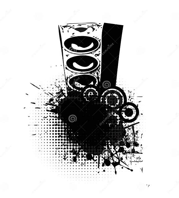 Abstract speaker design stock vector. Illustration of bass - 13255179