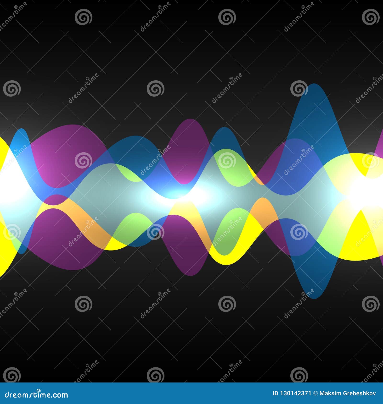 Abstract Speaking Sound Wave Stock Illustration - Illustration of light ...
