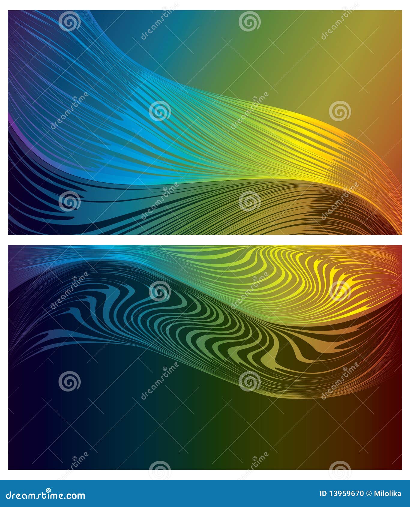 Abstract Spectrum Backgrounds Set Stock Vector - Illustration of ...