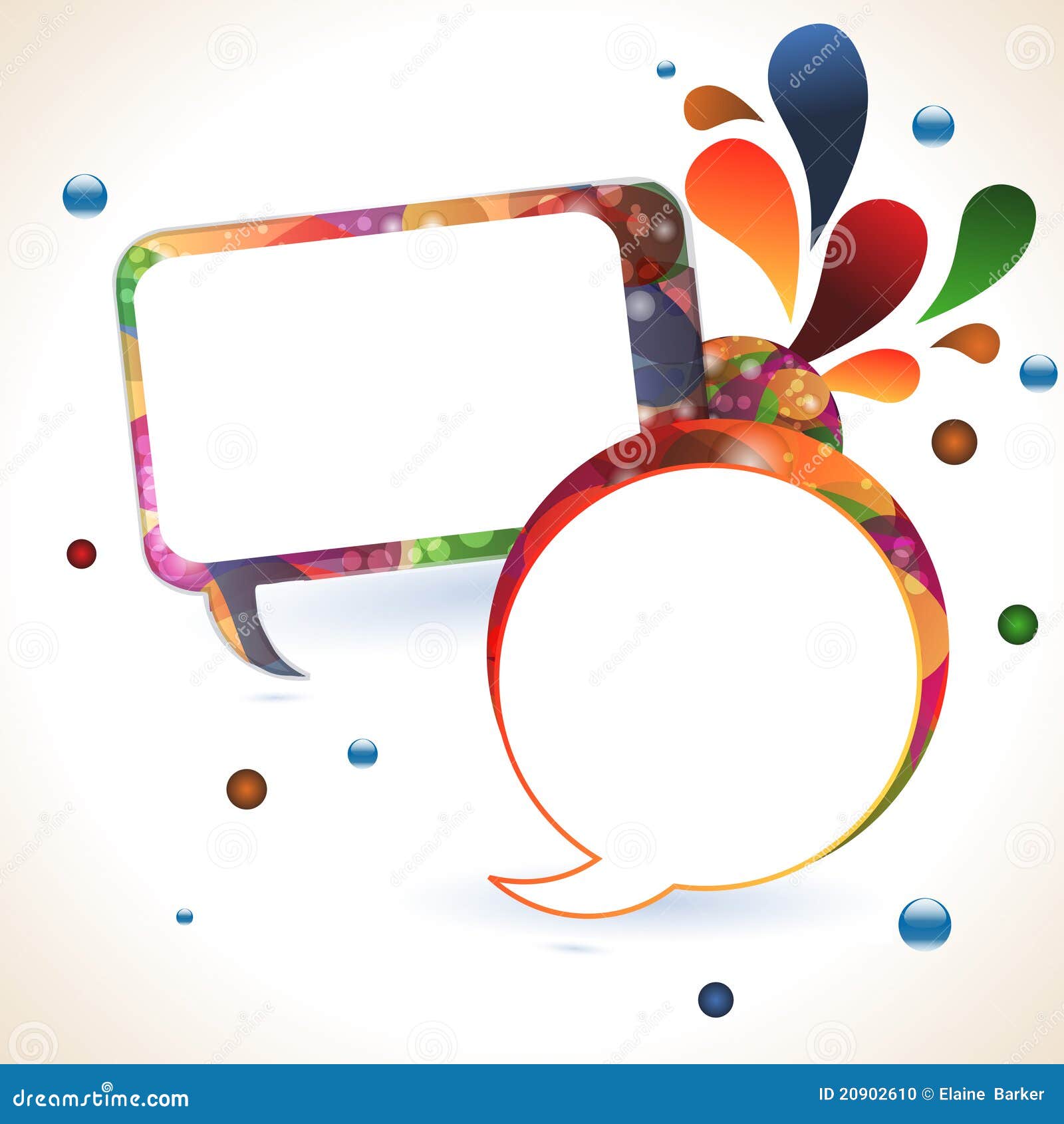 Abstract Speech Bubble Background Stock Vector - Illustration of bubble ...