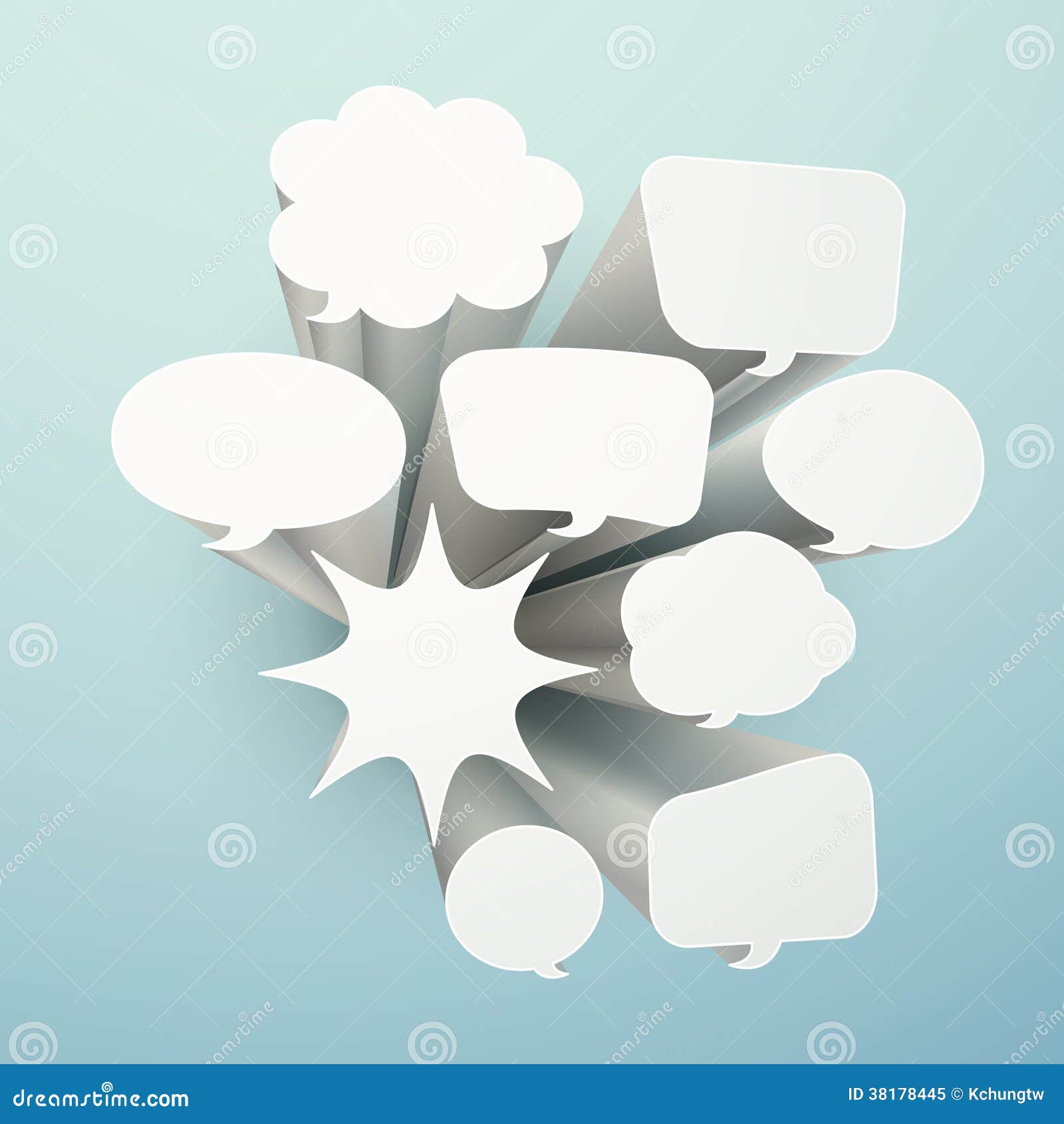 Abstract Speech Bubble Design Stock Vector - Illustration of message ...