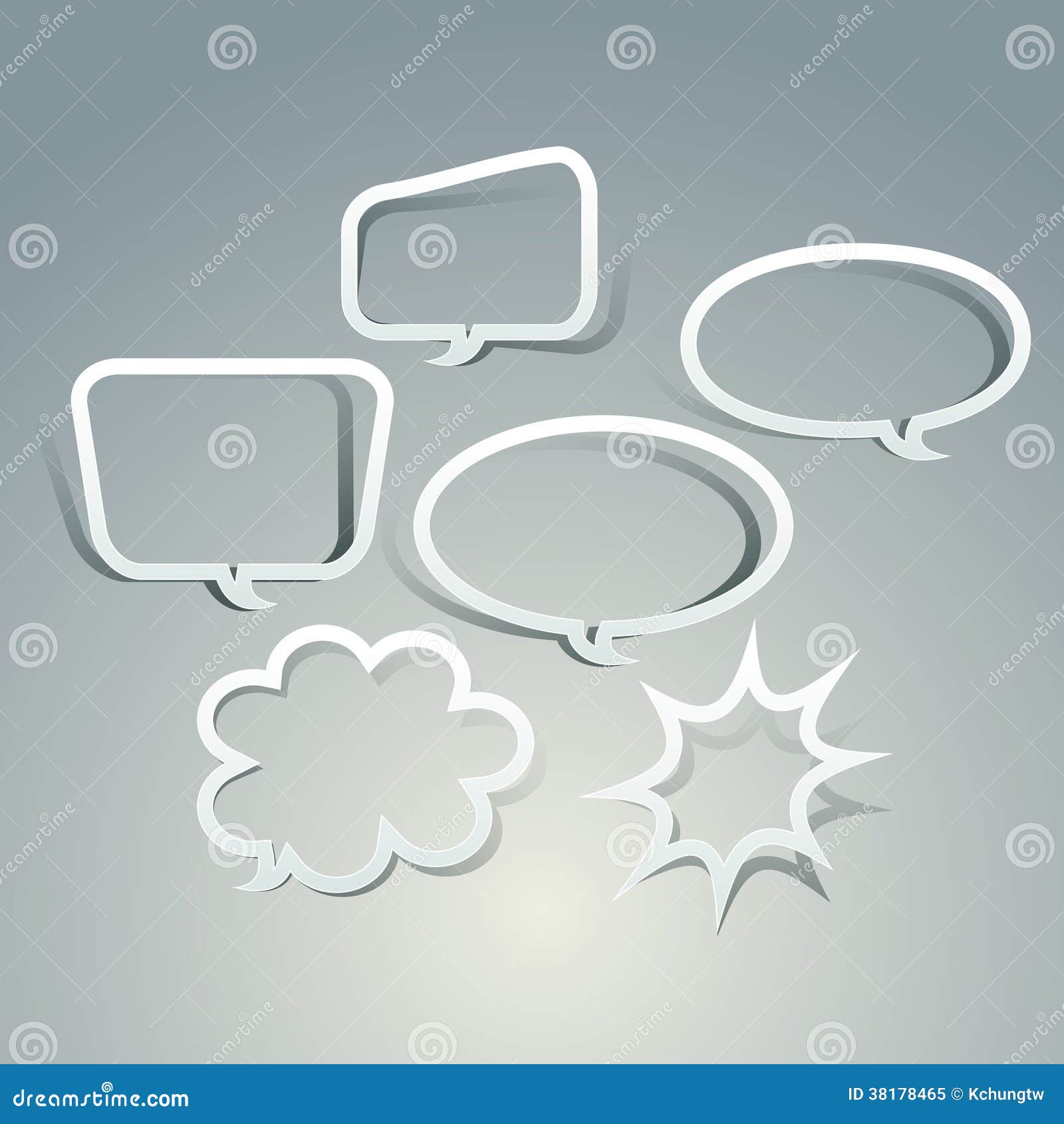 Abstract Speech Bubble Design Stock Vector - Illustration of abstract ...