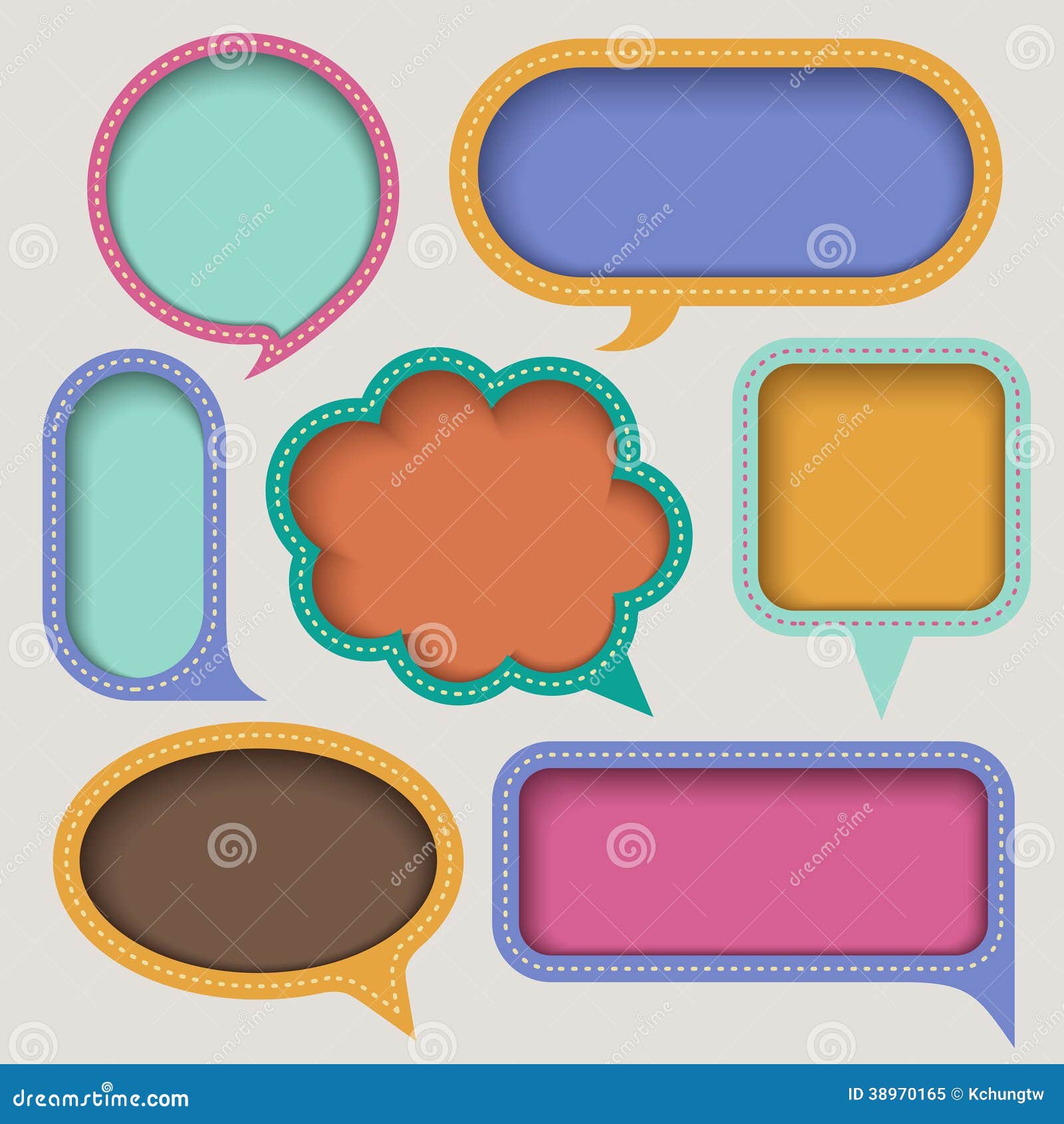 Abstract Speech Bubble Design Stock Vector - Illustration of creative ...