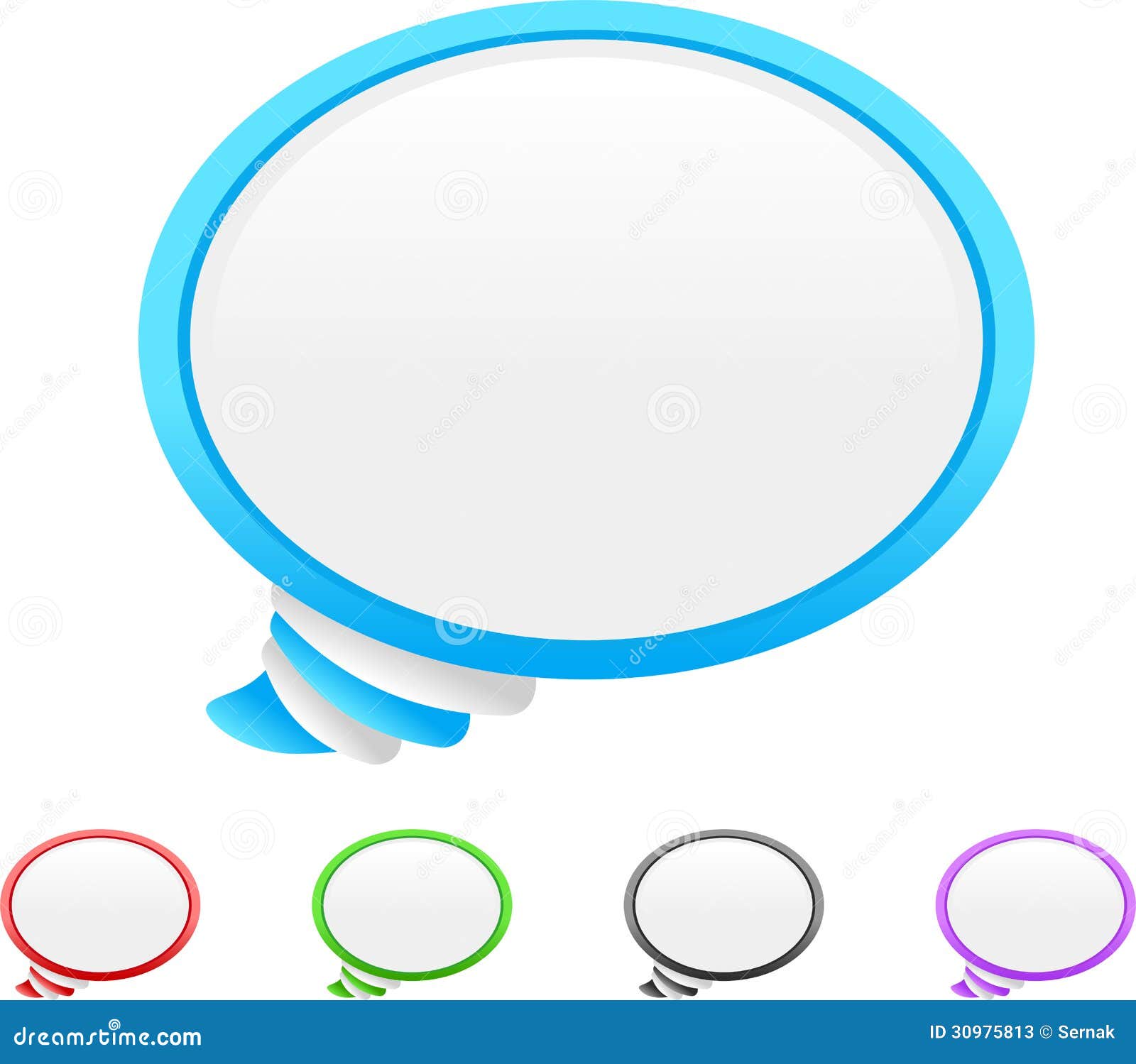 Abstract speech bubble stock vector. Illustration of drawing - 30975813