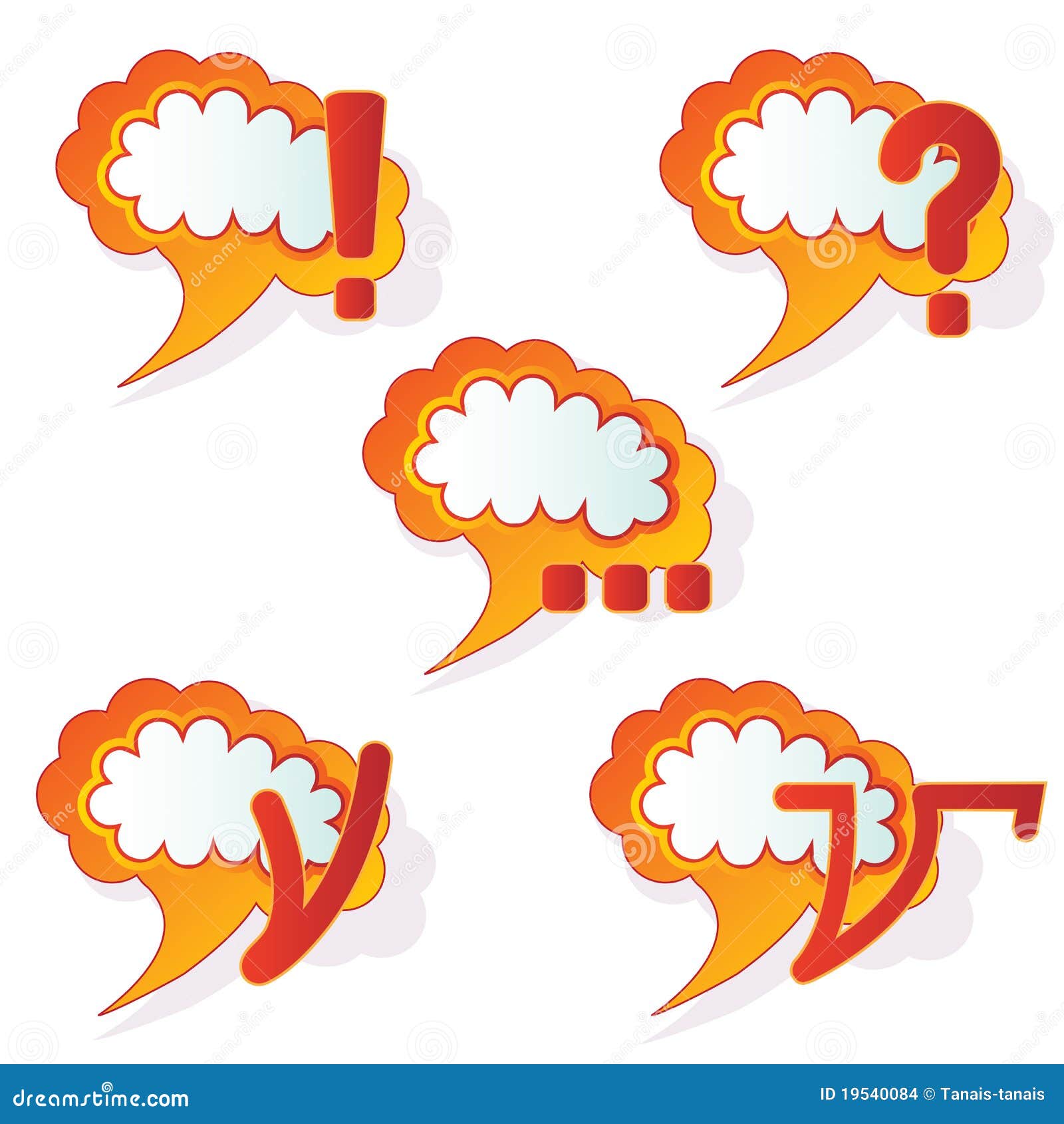 Abstract speech bubbles stock vector. Illustration of chat - 19540084