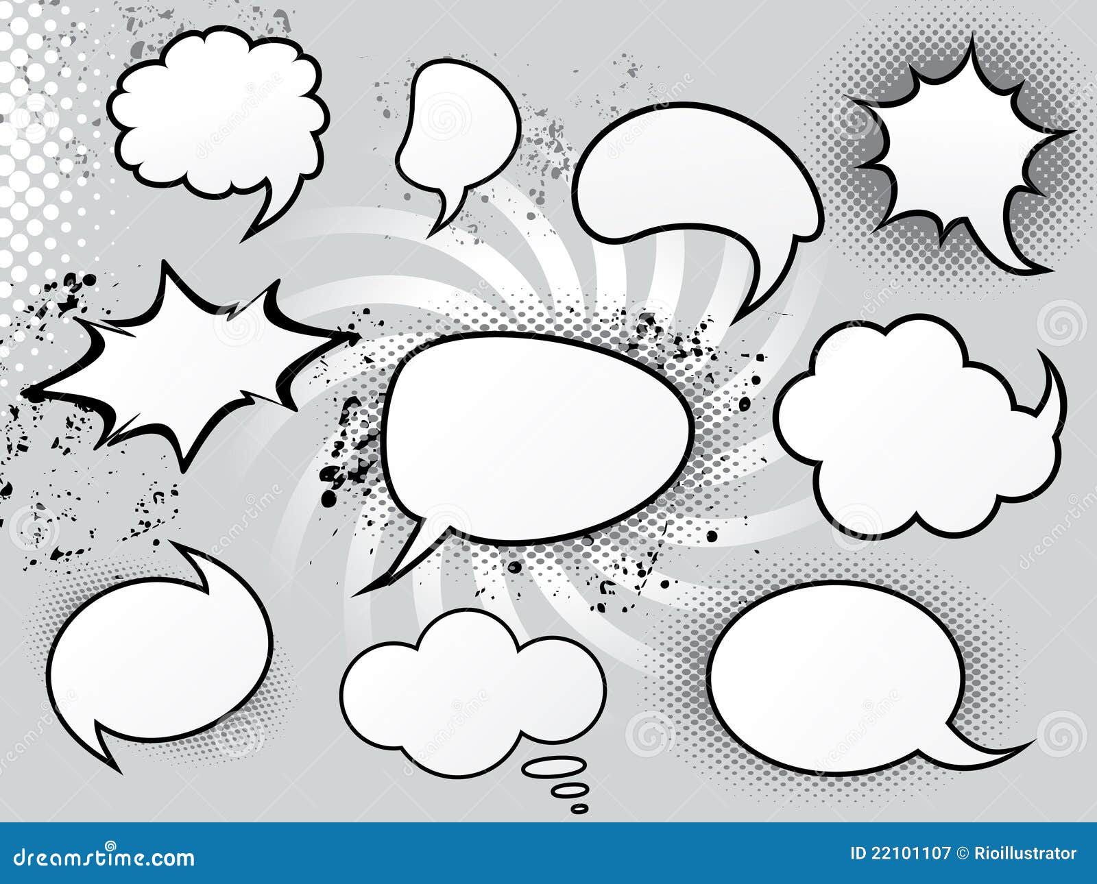 Abstract speech bubbles stock vector. Illustration of comic - 22101107