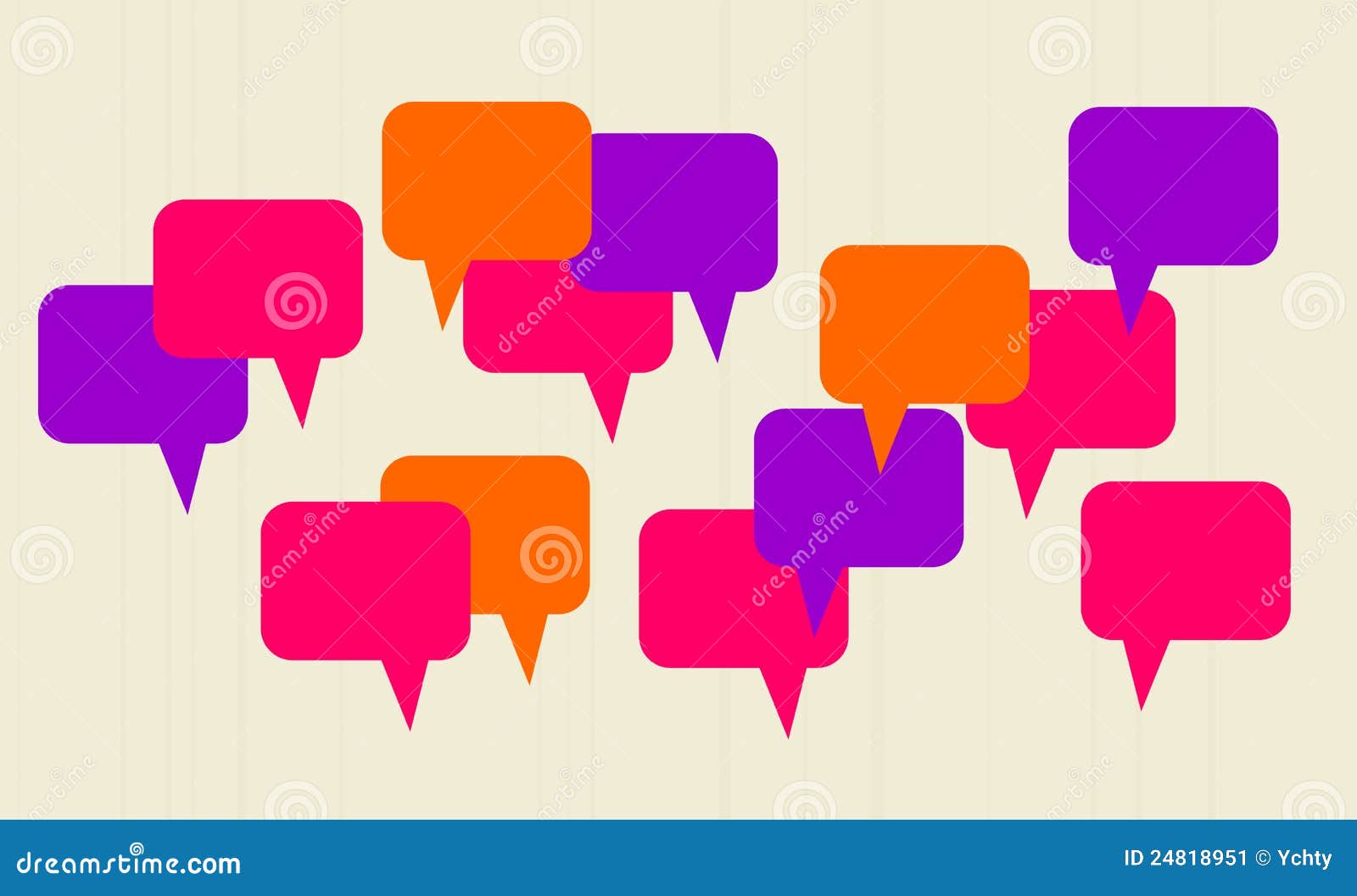 Abstract Speech Bubbles in Vector Stock Vector - Illustration of ...