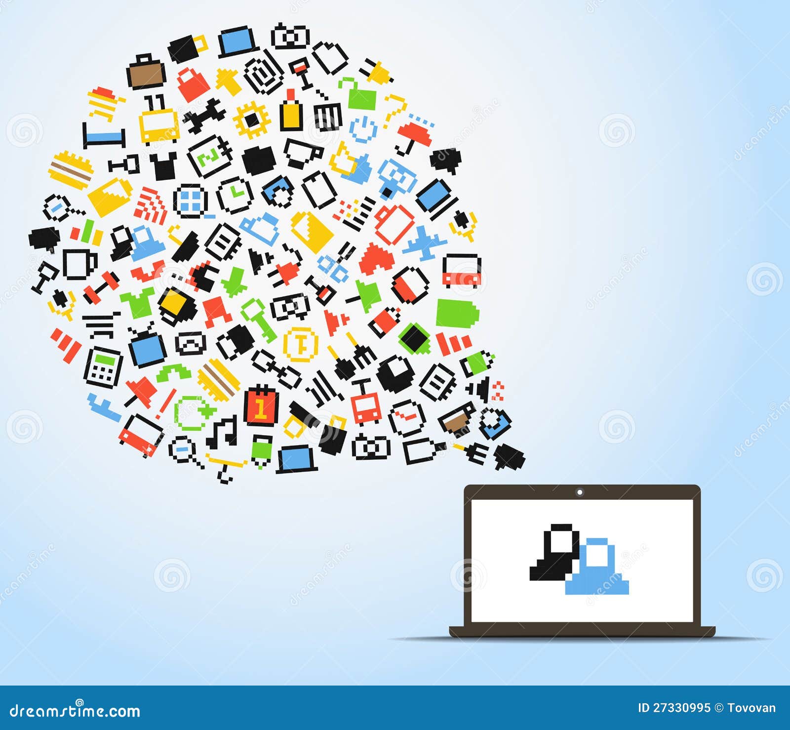 Abstract speech cloud stock vector. Illustration of concept - 27330995