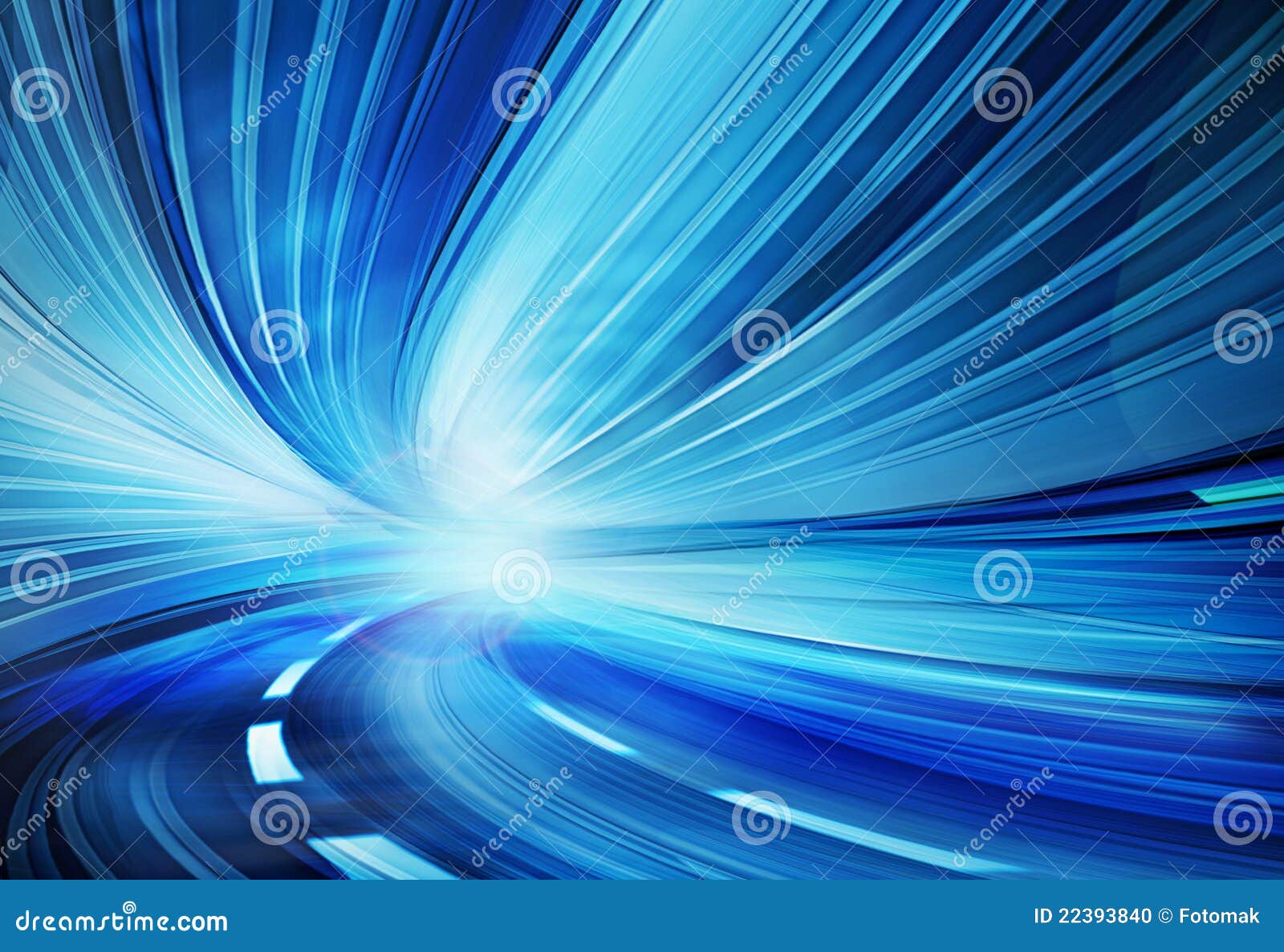 Abstract Speed Motion on a Highway Road Stock Illustration ...