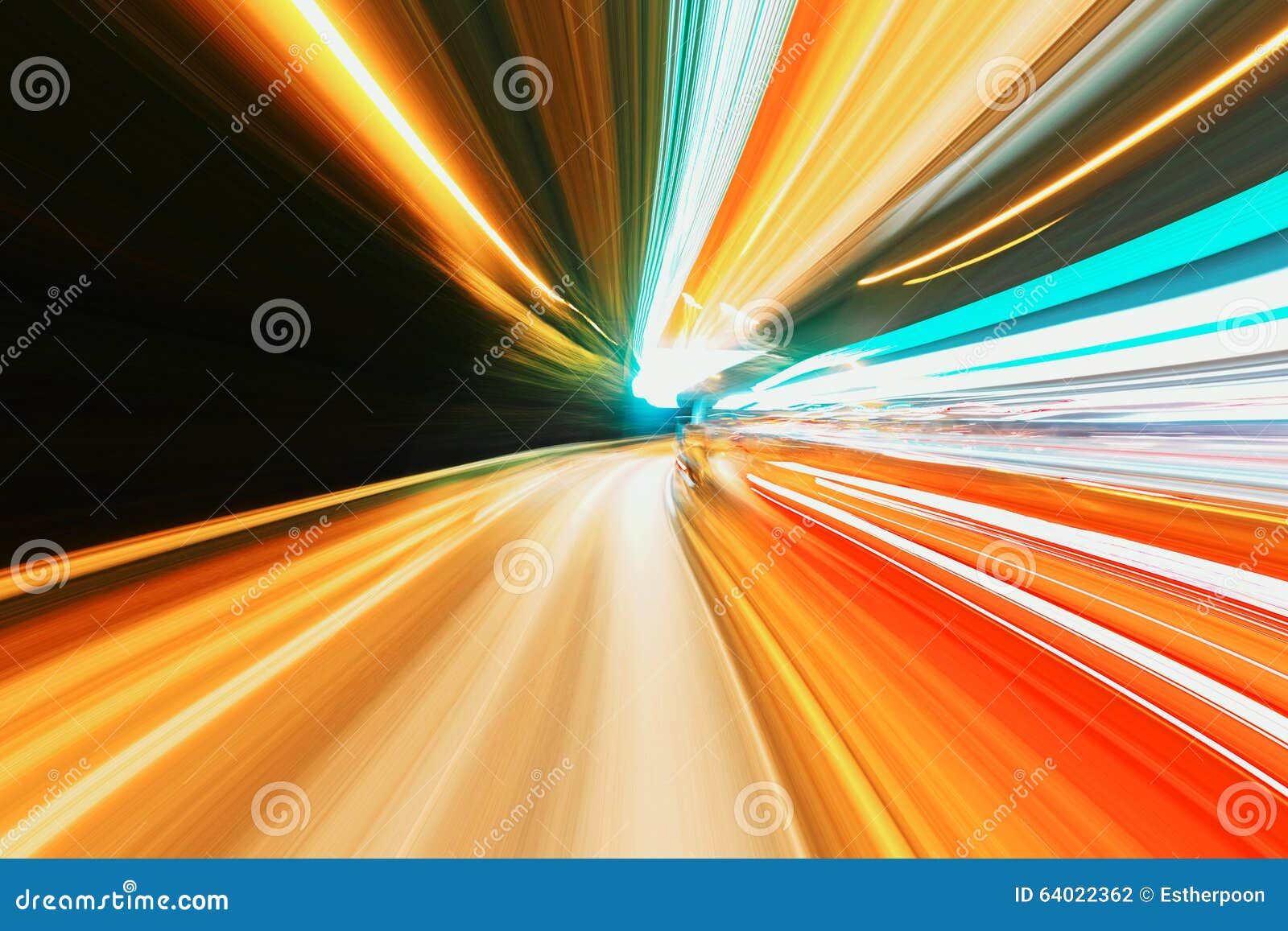 Abstract Speed Motion on a Highway Road Stock Photo - Image of fast ...