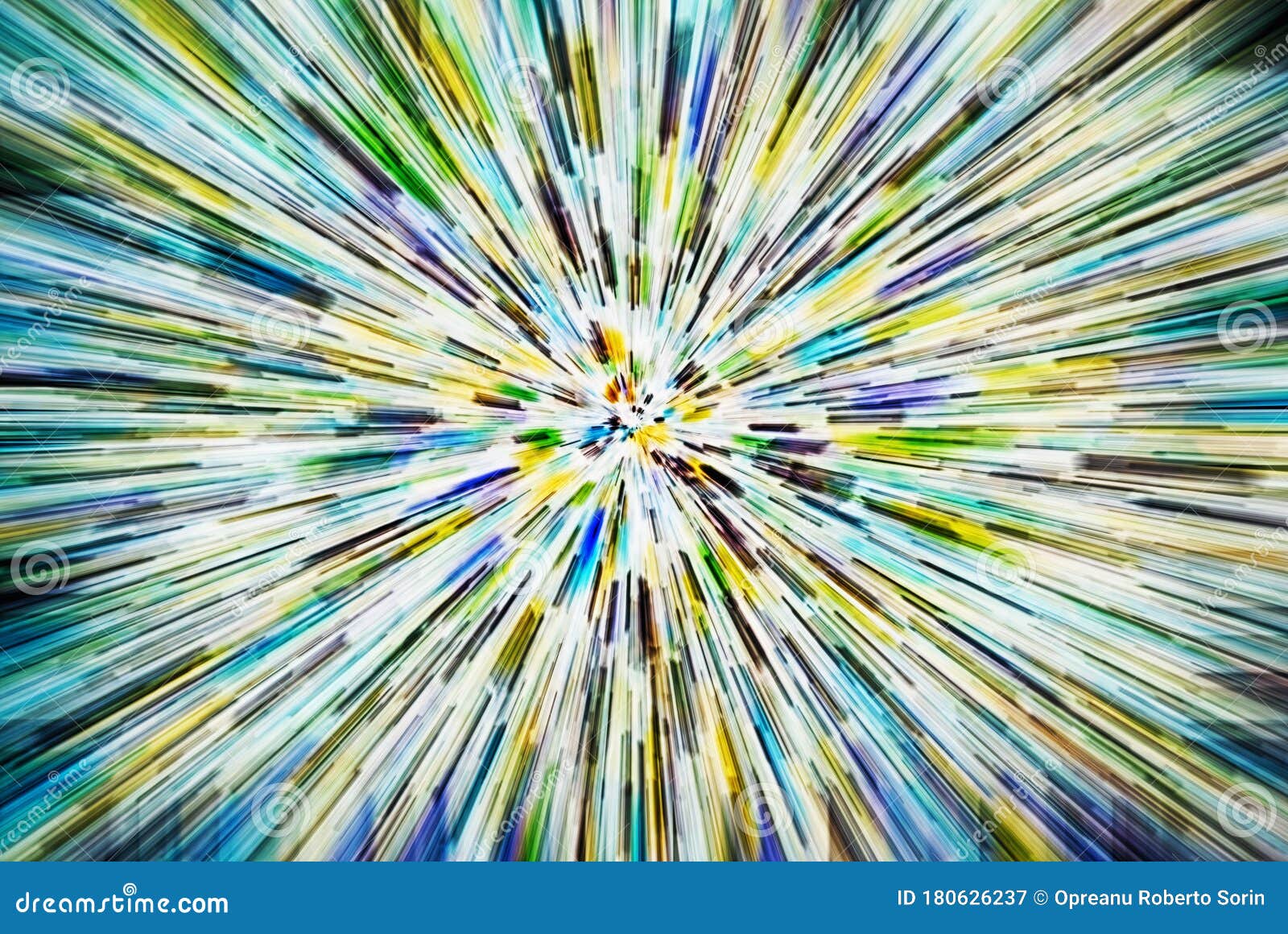 Abstract Speed Motion Multicolor Lines of Light Stock Illustration ...