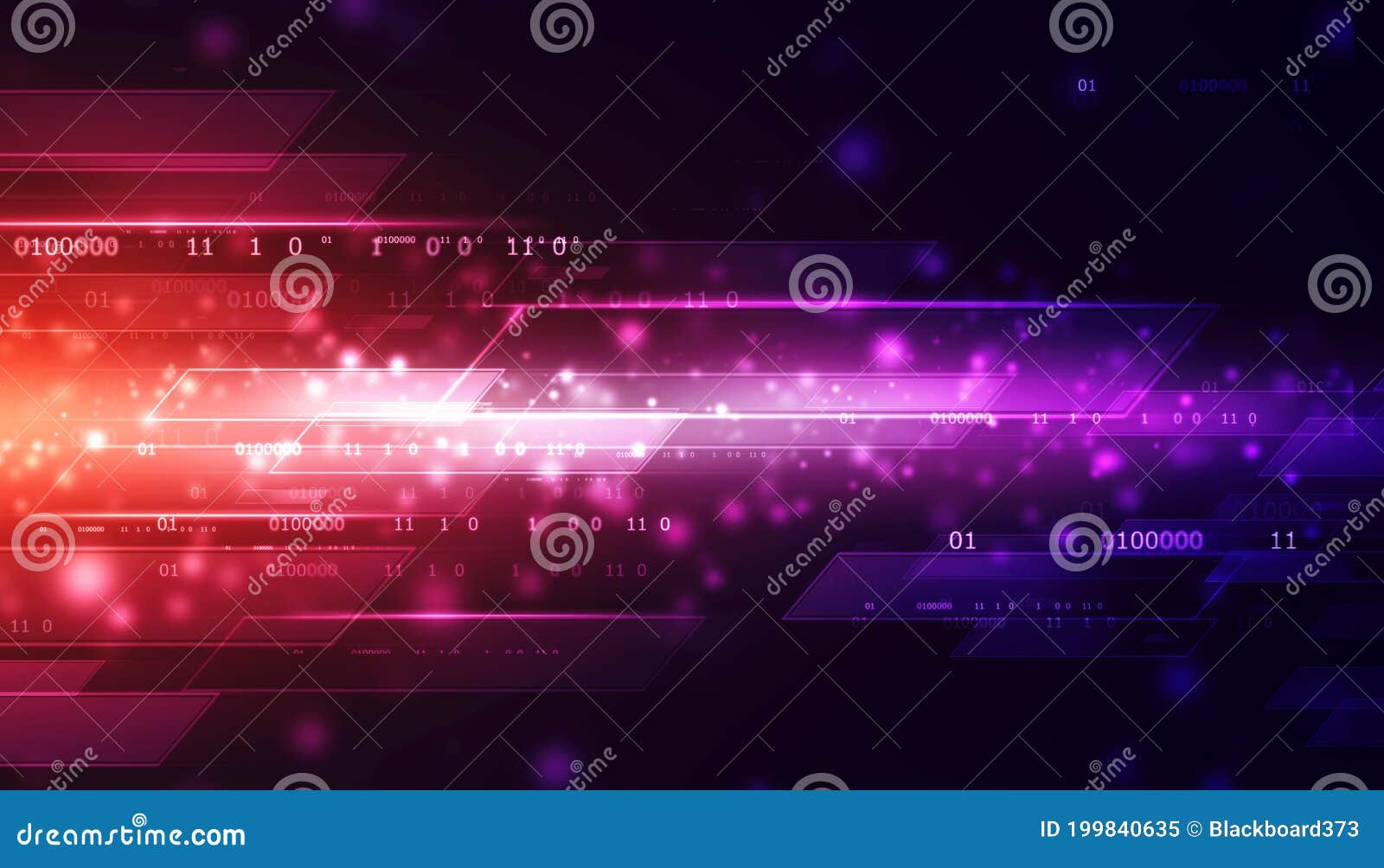 Abstract Speed Technology Concept, Digital Technology Background Stock ...