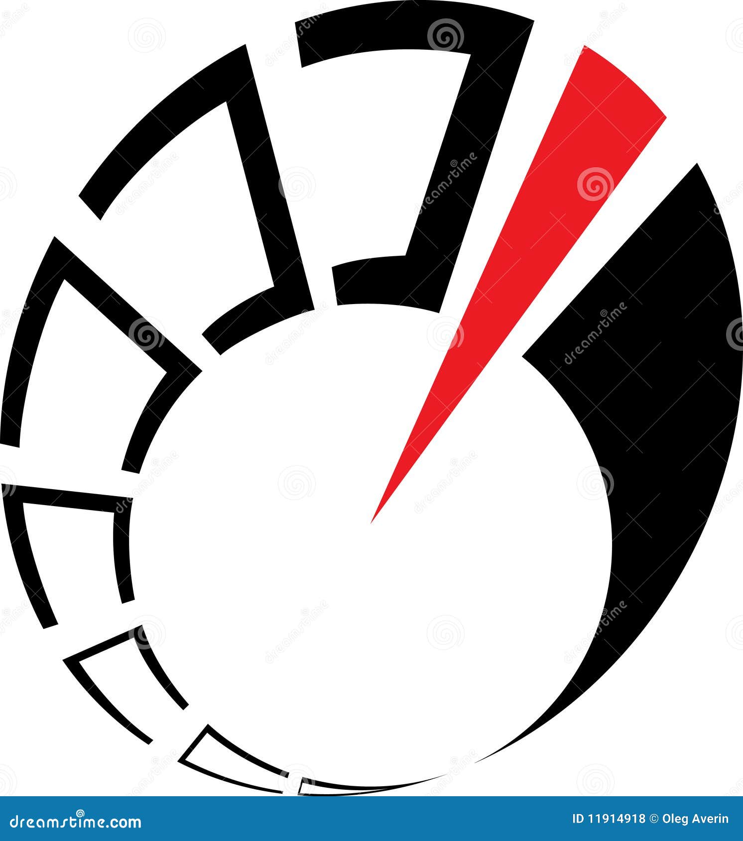 Abstract speedometer stock vector. Illustration of drive - 11914918