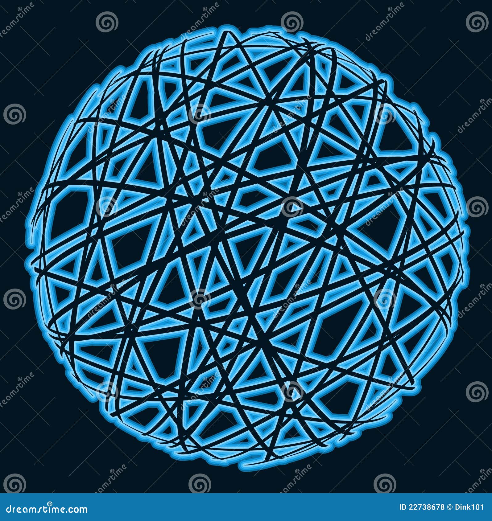 Abstract sphere stock illustration. Illustration of background - 22738678