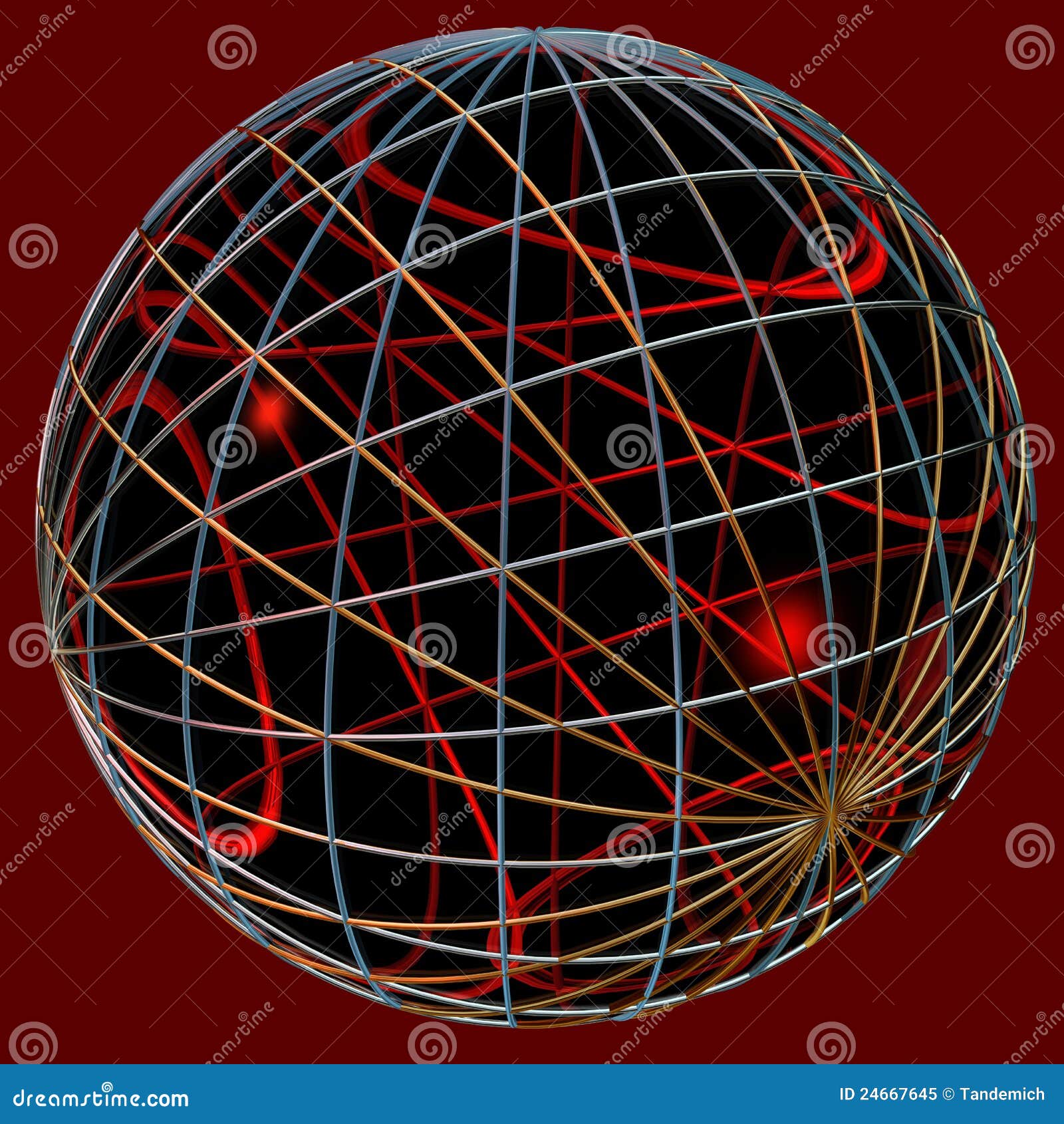 Abstract sphere stock illustration. Illustration of glossy - 24667645