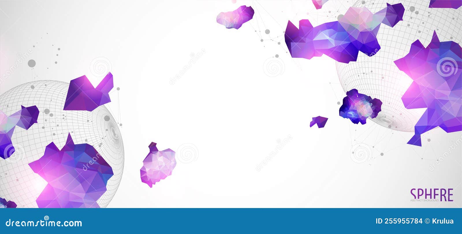Abstract Sphere Background with Plexus Effect. Stock Vector ...