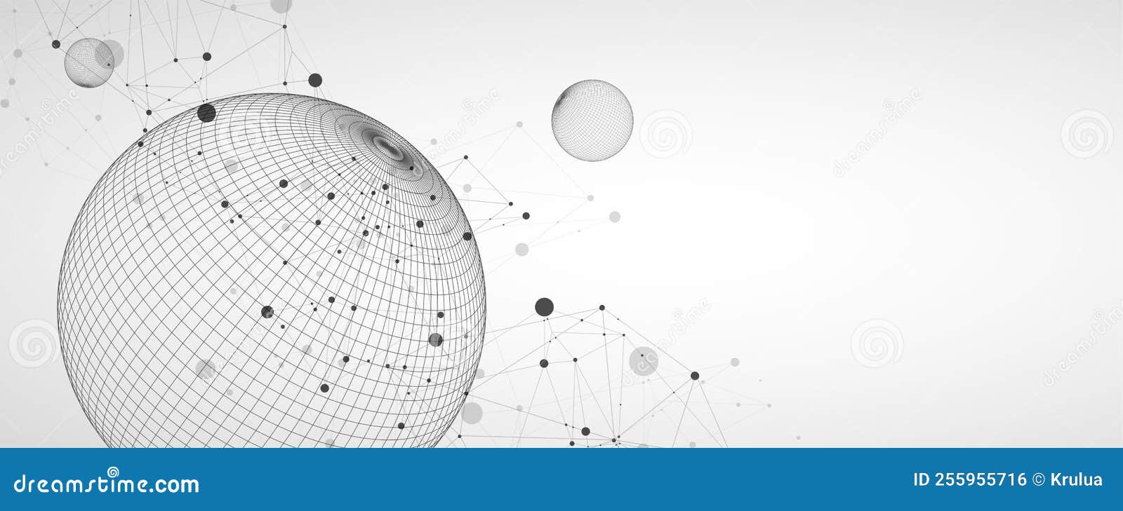 Abstract Sphere Background with Plexus Effect. 3D Surface Stock Vector ...
