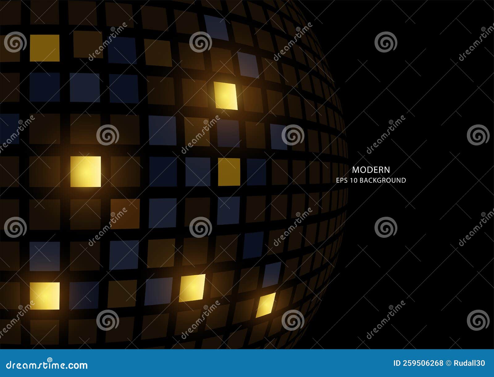 Abstract Sphere with Bright Light Boxes Stock Vector - Illustration of ...