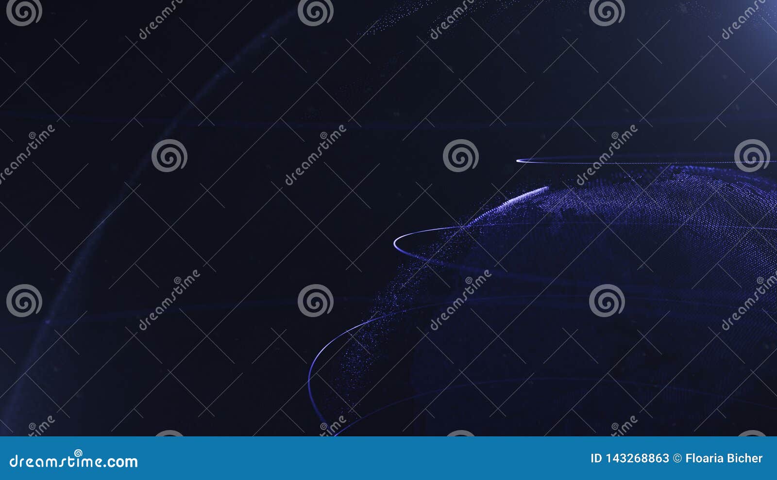 Abstract Sphere. Connected Navy Blue Dots with Lines. Globalization ...