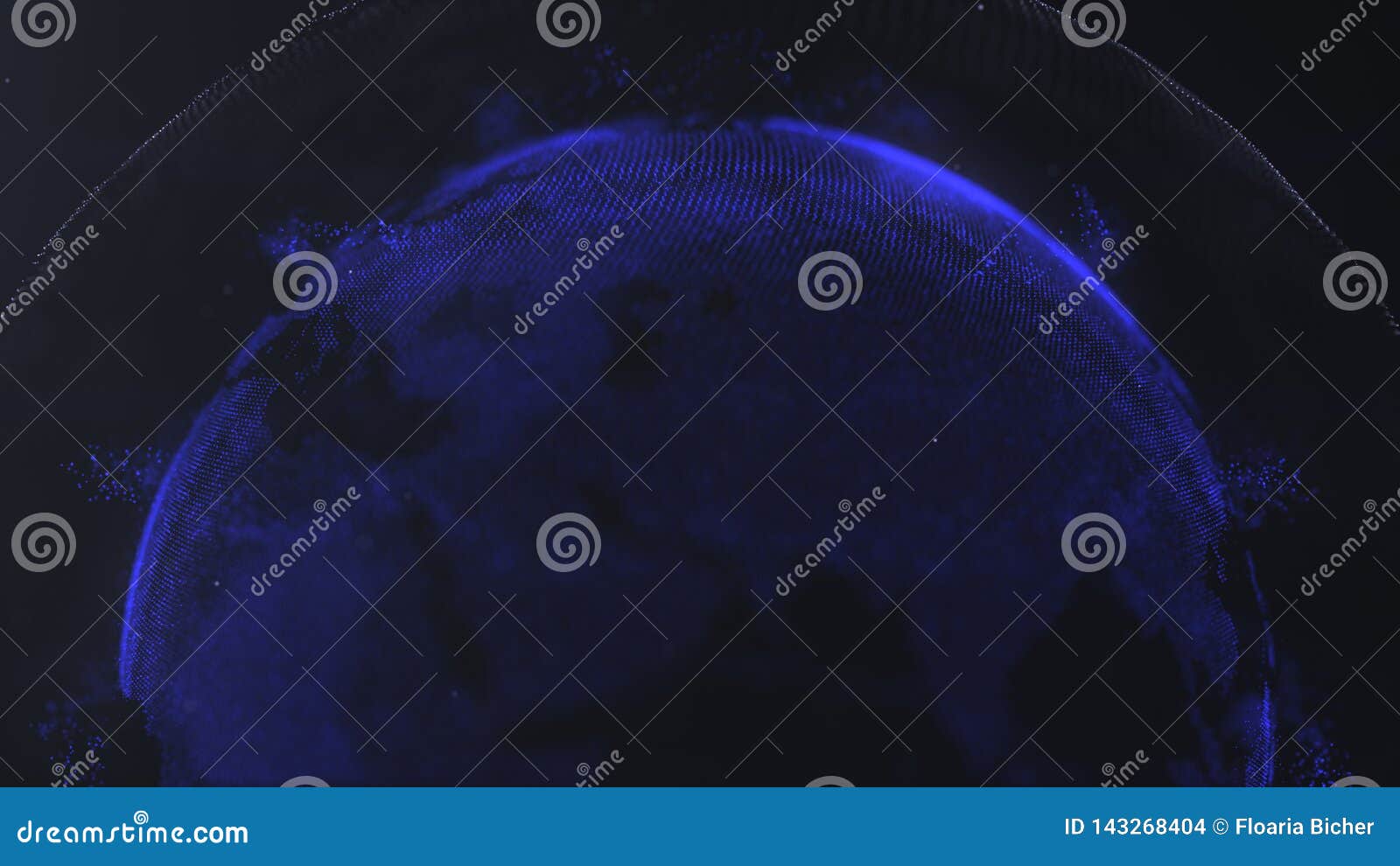 Abstract Sphere. Connected Navy Blue Dots with Lines. Globalization ...