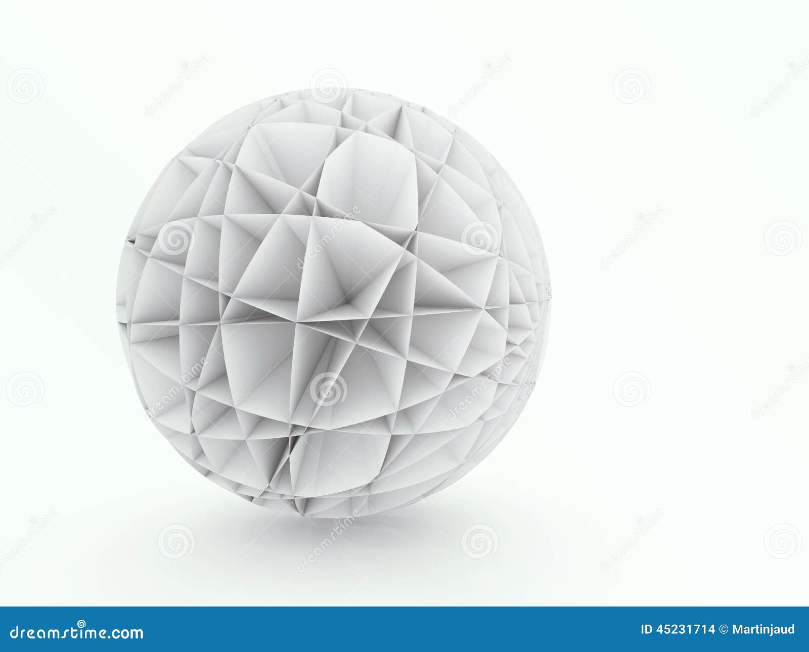 Abstract Sphere 3D Architectural Design Stock Illustration ...