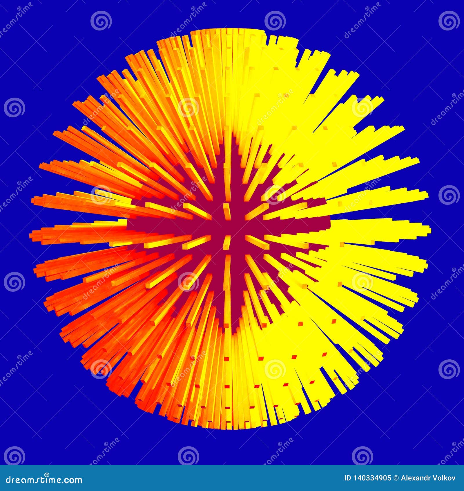 Abstract Sphere 3d Illustration. Matrix Stock Illustration ...