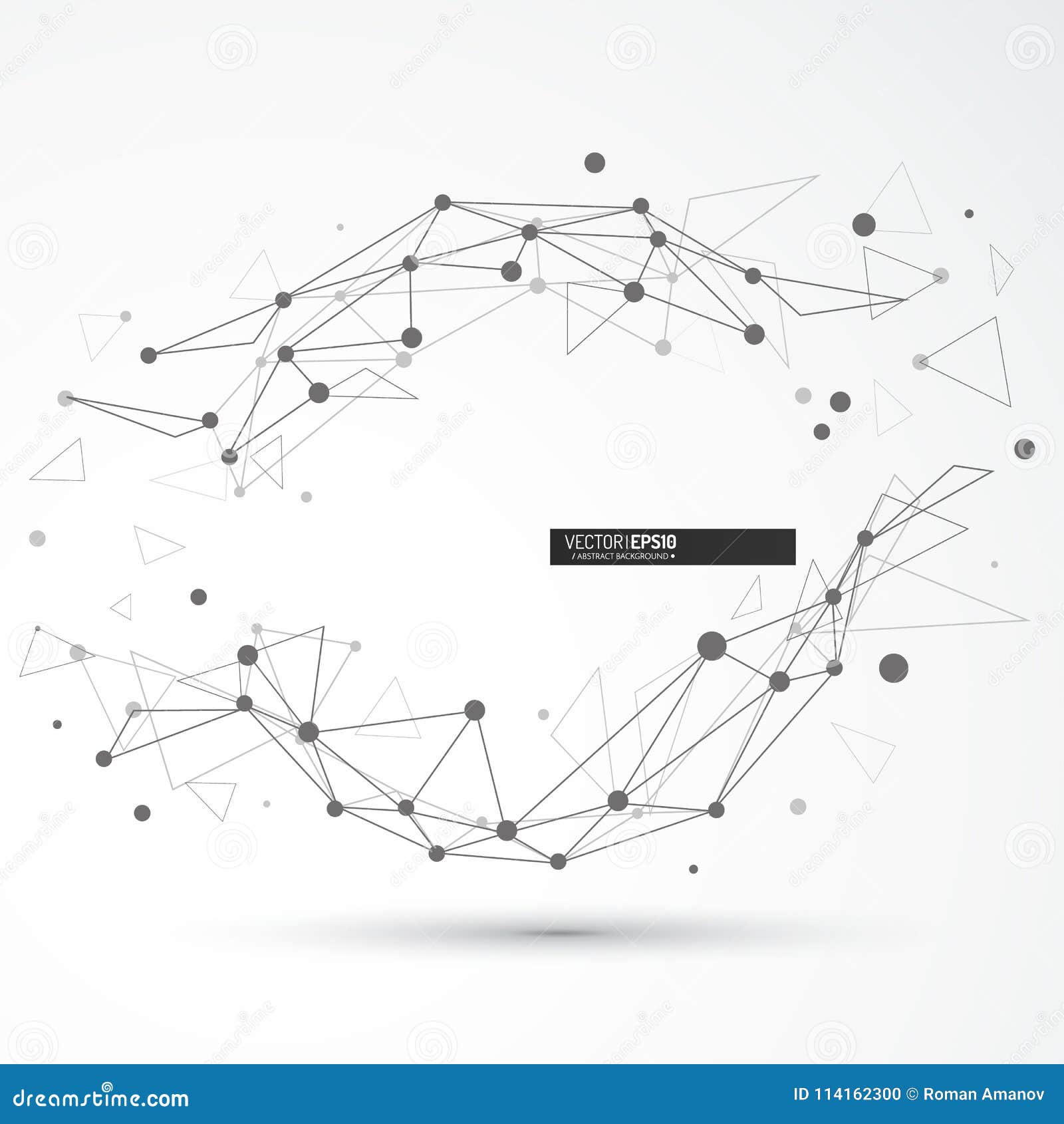 Abstract Sphere Isolated. Vector Connection Concept. Wireframe Mesh ...