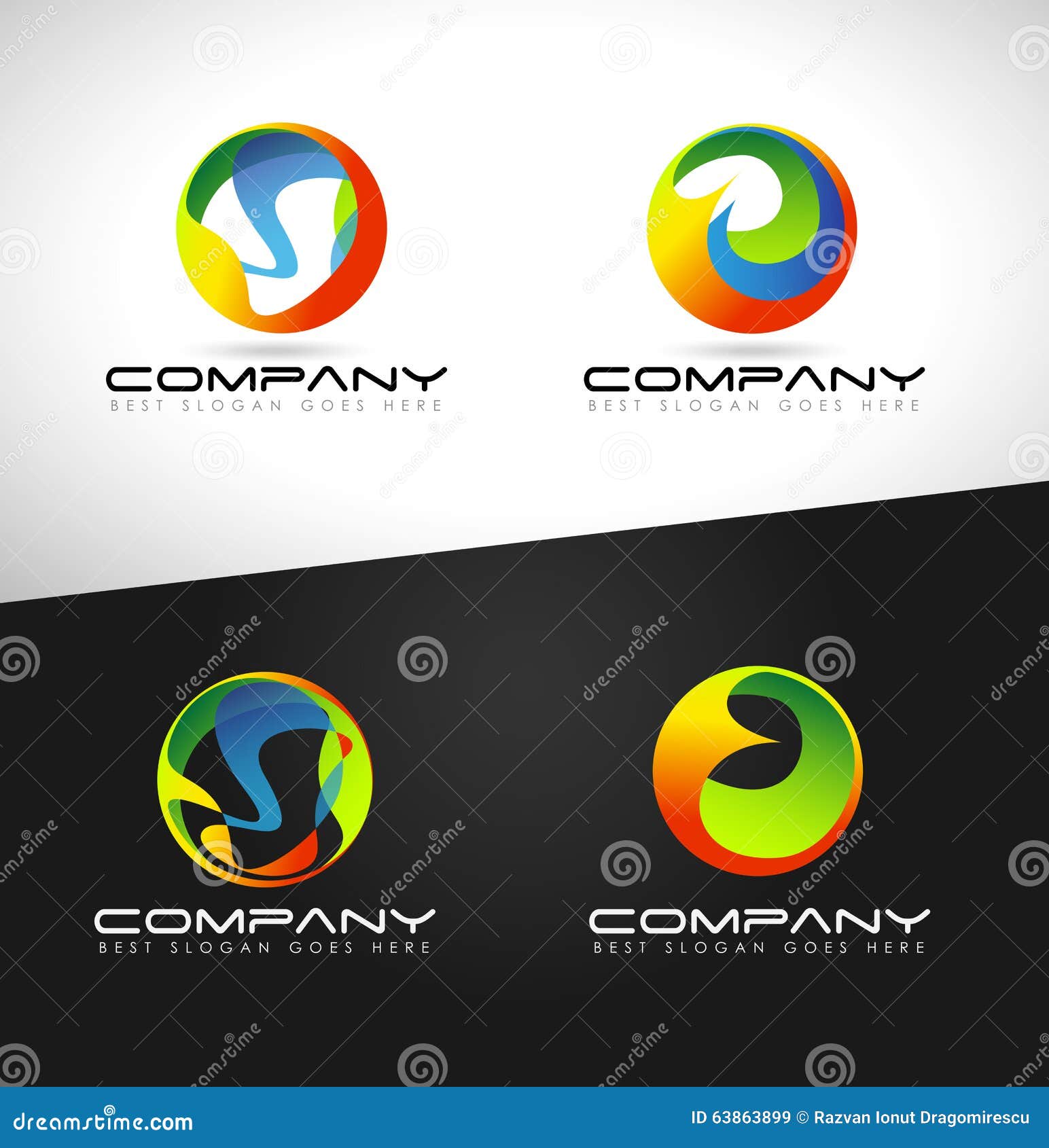 Abstract Sphere Logo stock vector. Illustration of spherical - 63863899