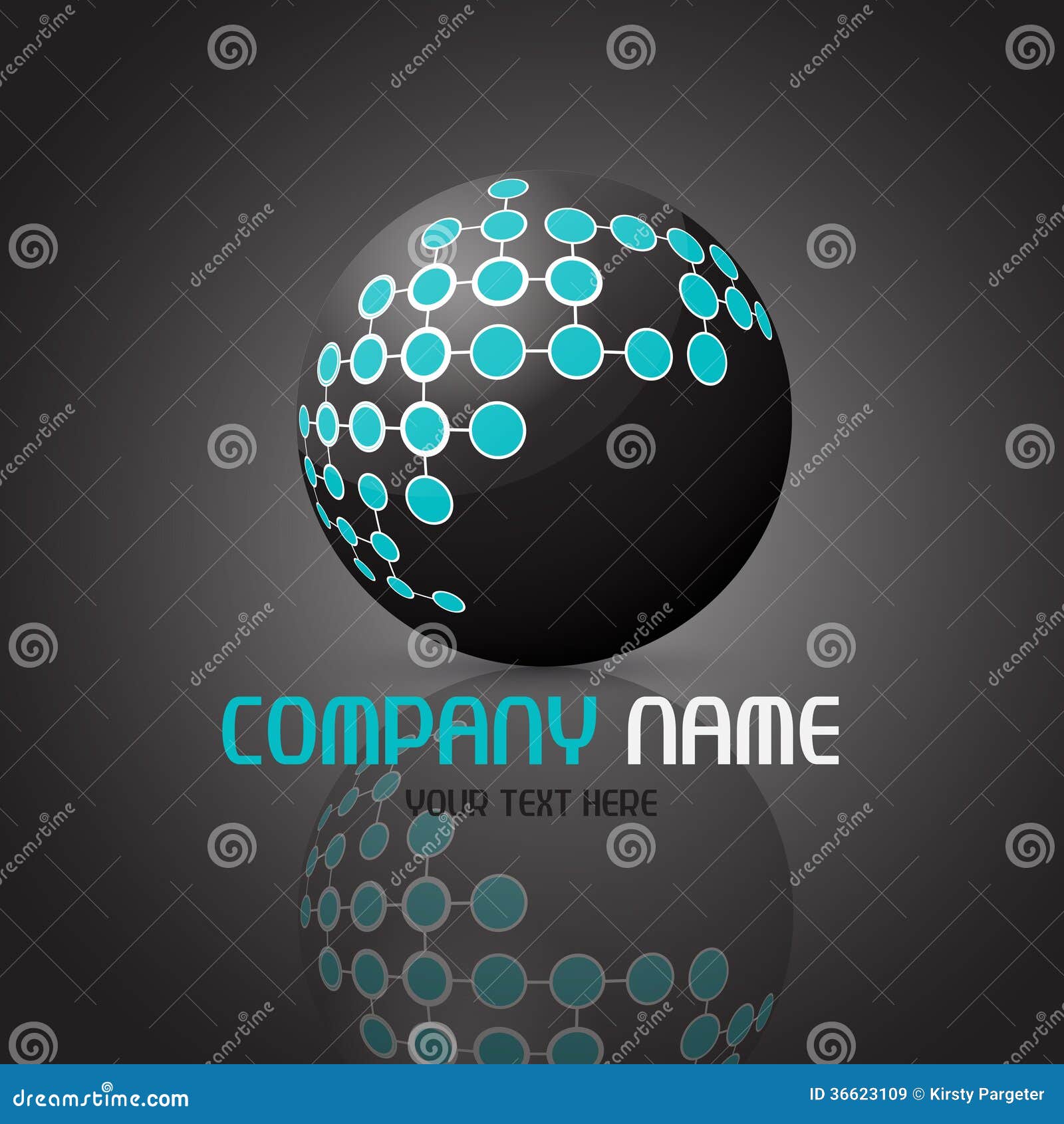Abstract sphere logo stock vector. Illustration of circle - 36623109
