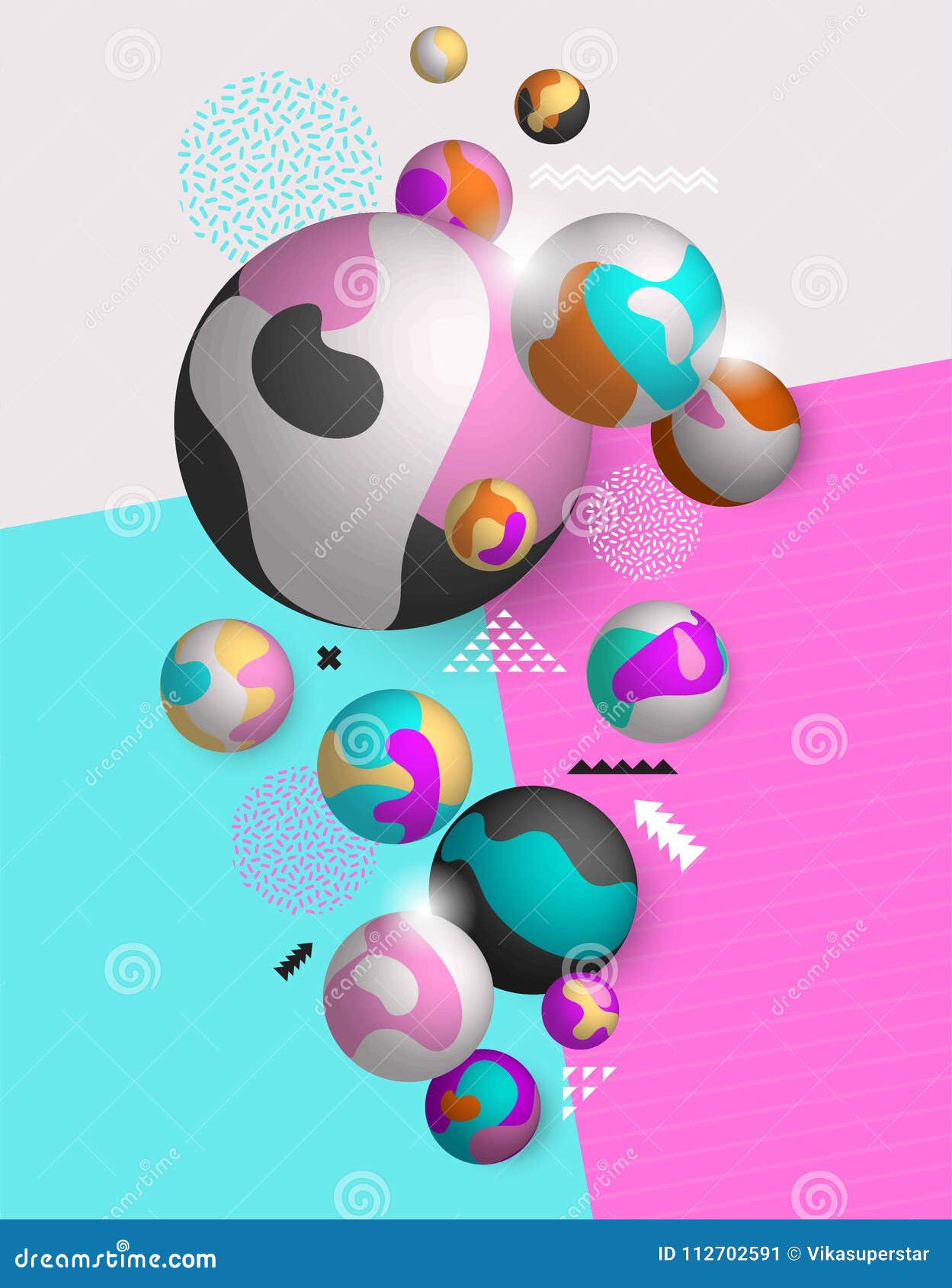Abstract Fluid Sphere Geometric Shapes Vector Background Stock Vector ...