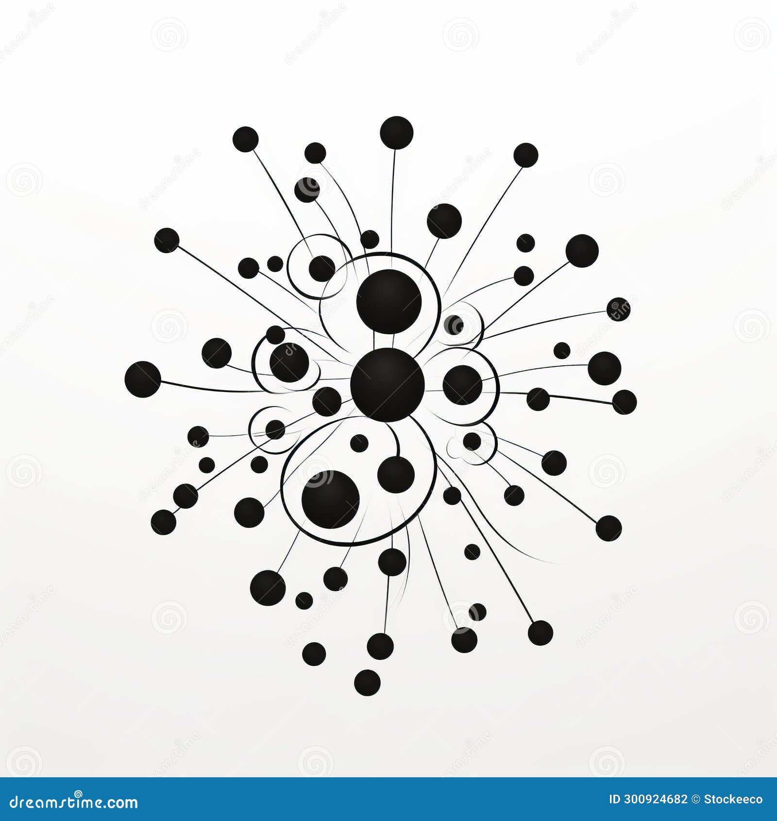 Abstract Sphere Vector Illustration for Social Network Analysis Stock ...