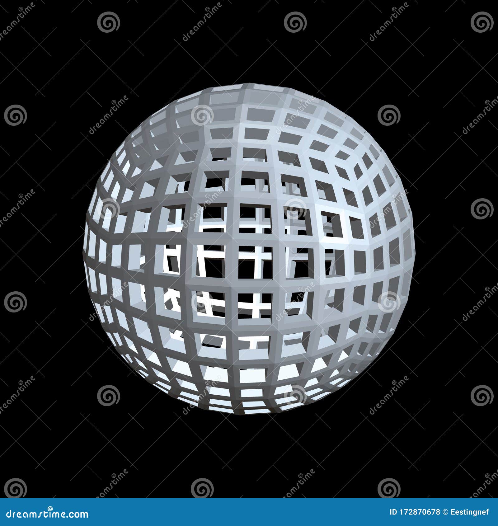 Abstract Sphere Wireframe. Vector Illustration Stock Vector ...