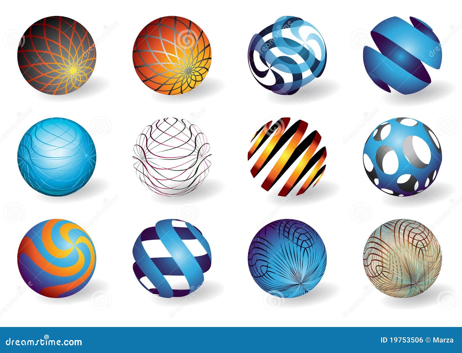 Abstract spheres stock vector. Illustration of shiny - 19753506