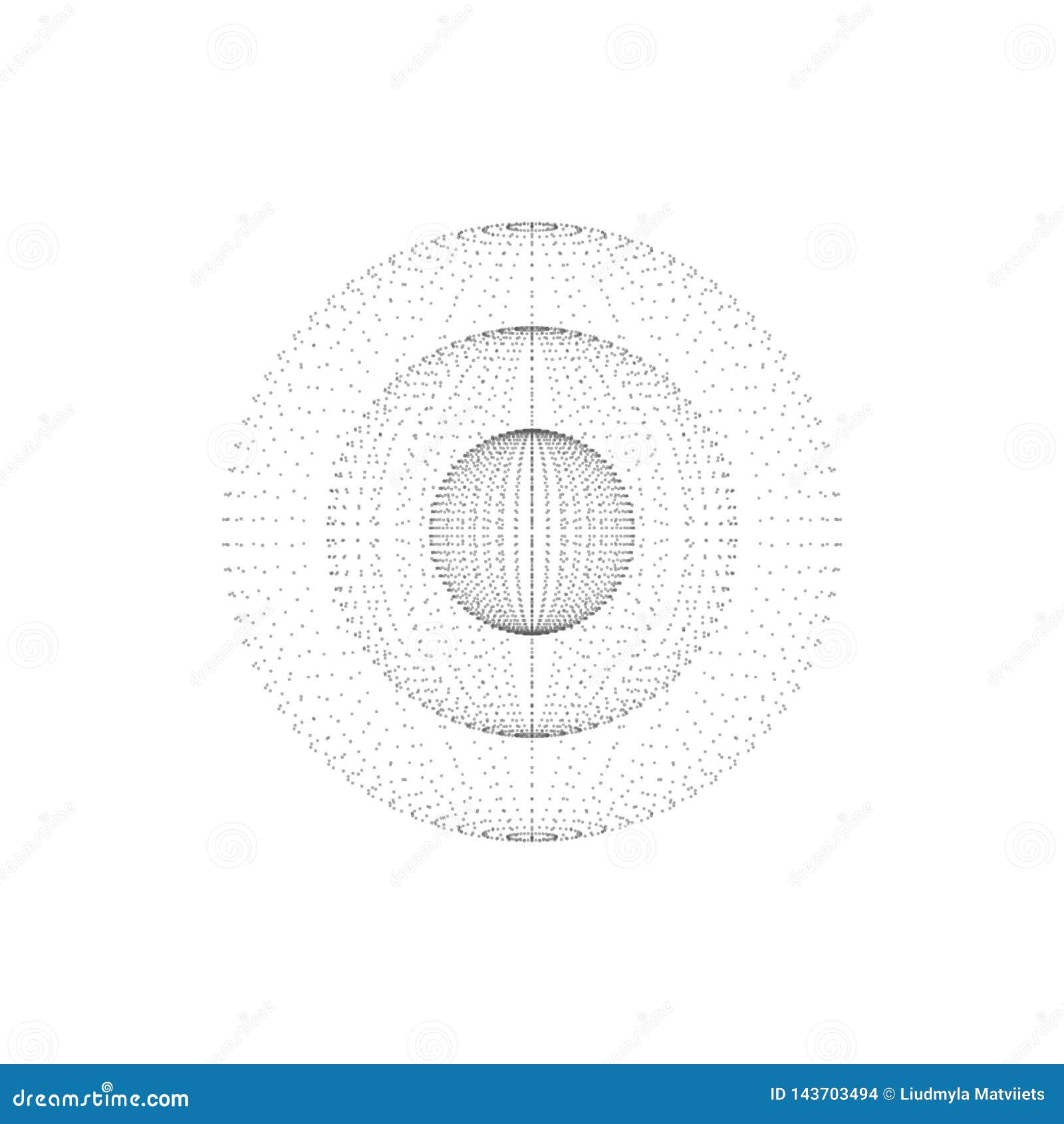 Abstract Spheres Inside Each Other. Stock Vector - Illustration of ...
