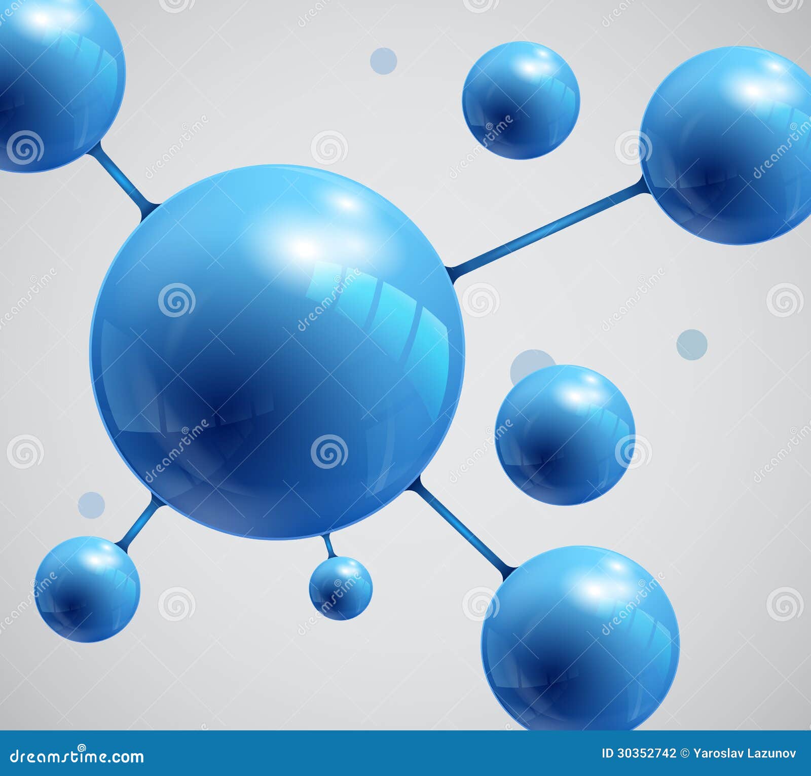 Abstract Spheres, molecule stock vector. Illustration of molecular ...