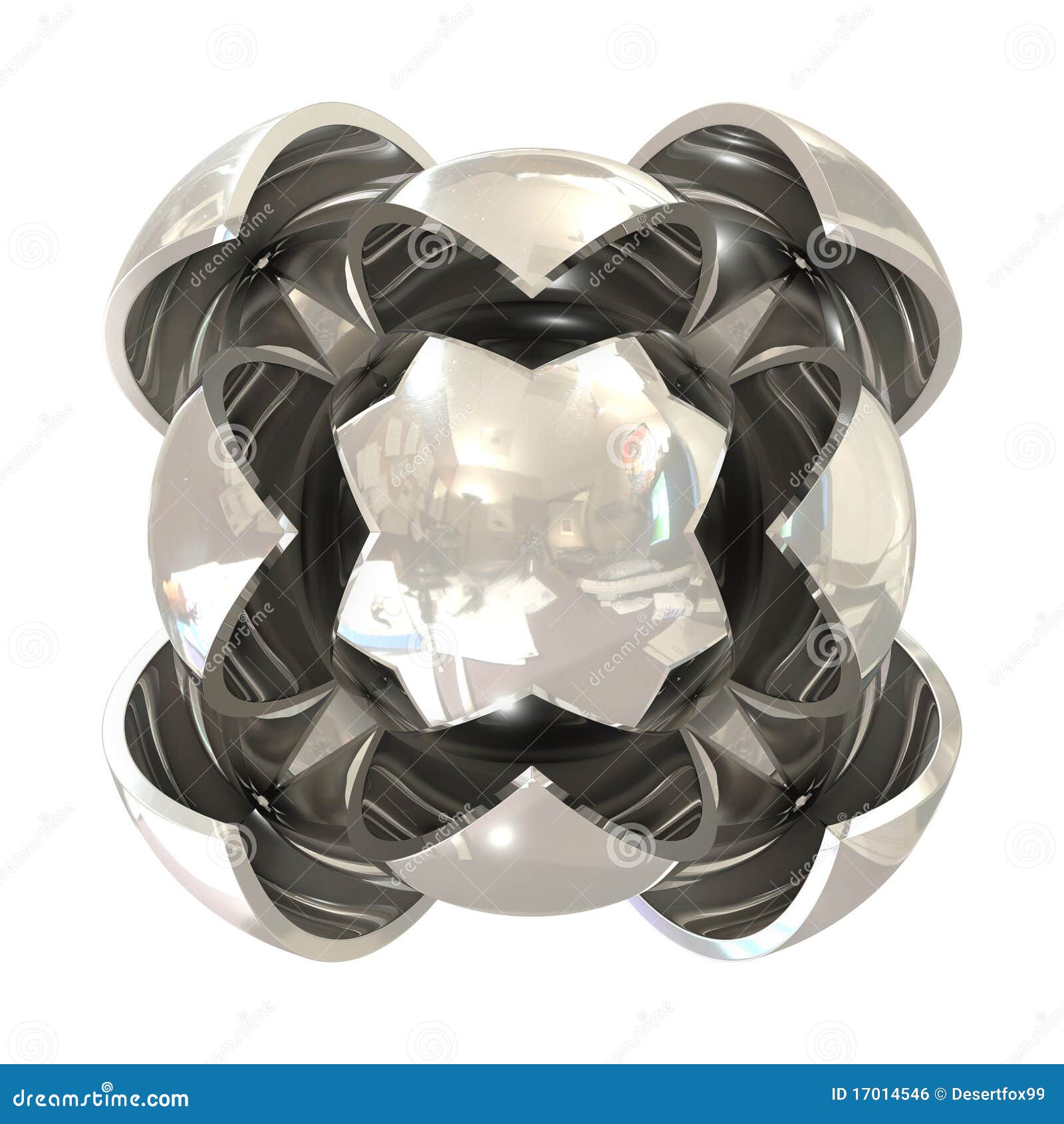 Abstract spheres silver stock illustration. Illustration of silver ...