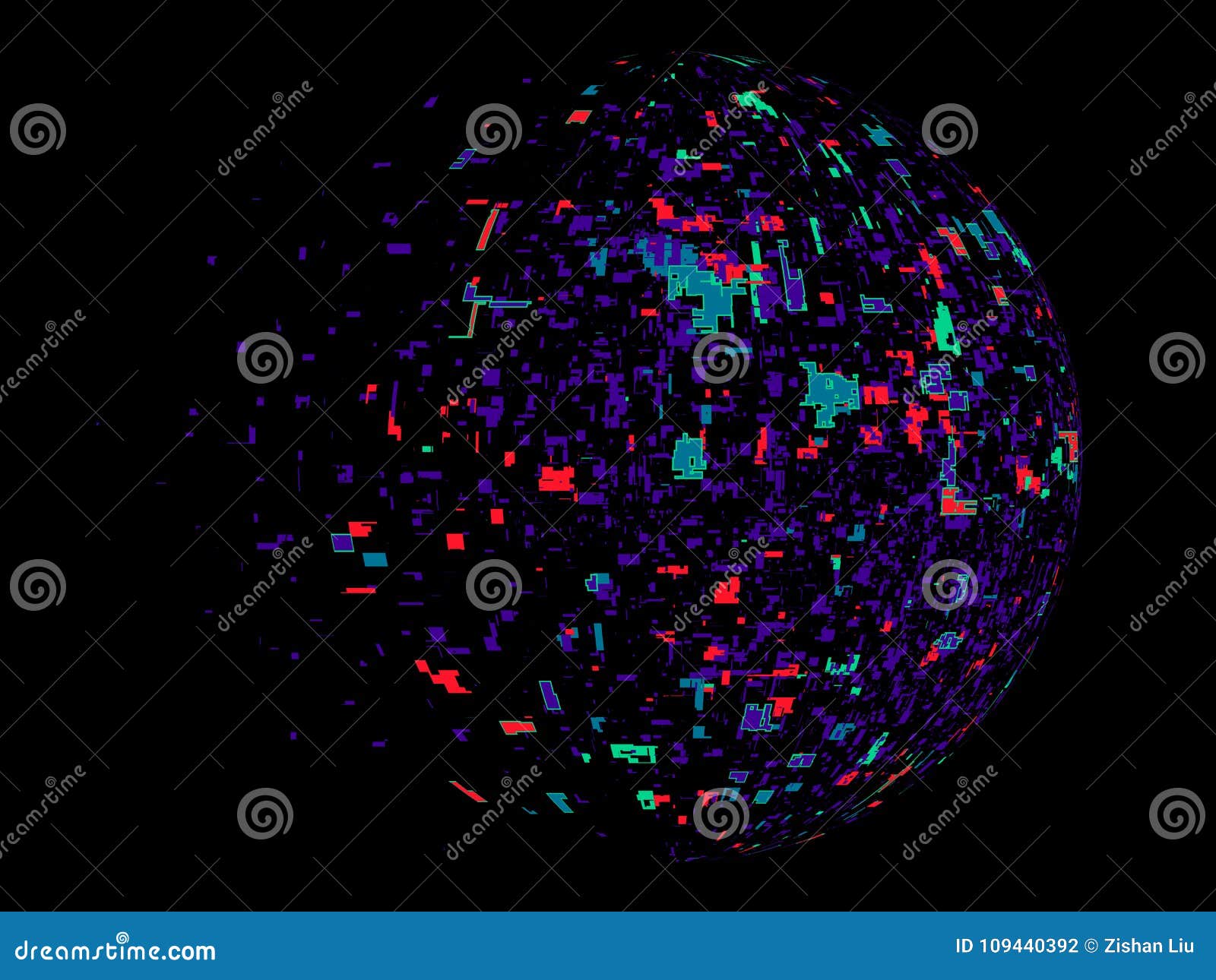 Abstract Spherical Graphic Design. Stock Vector - Illustration of ...