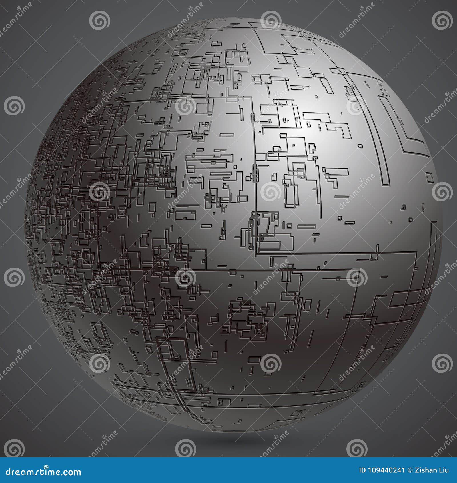 Abstract Spherical Graphic Design. Stock Vector - Illustration of ...