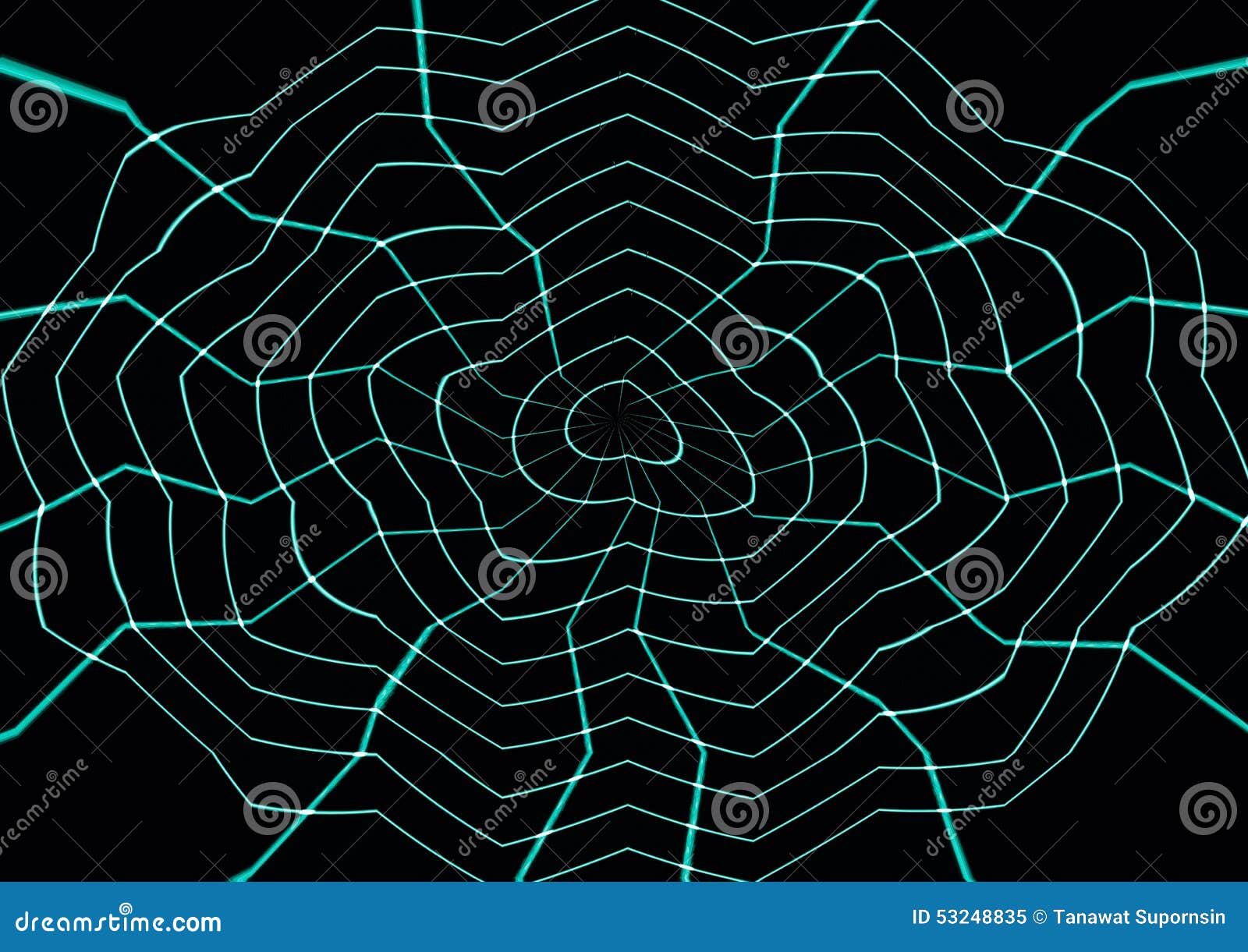 Abstract Spider Cobweb Blue Wallpaper Stock Image - Image of background ...