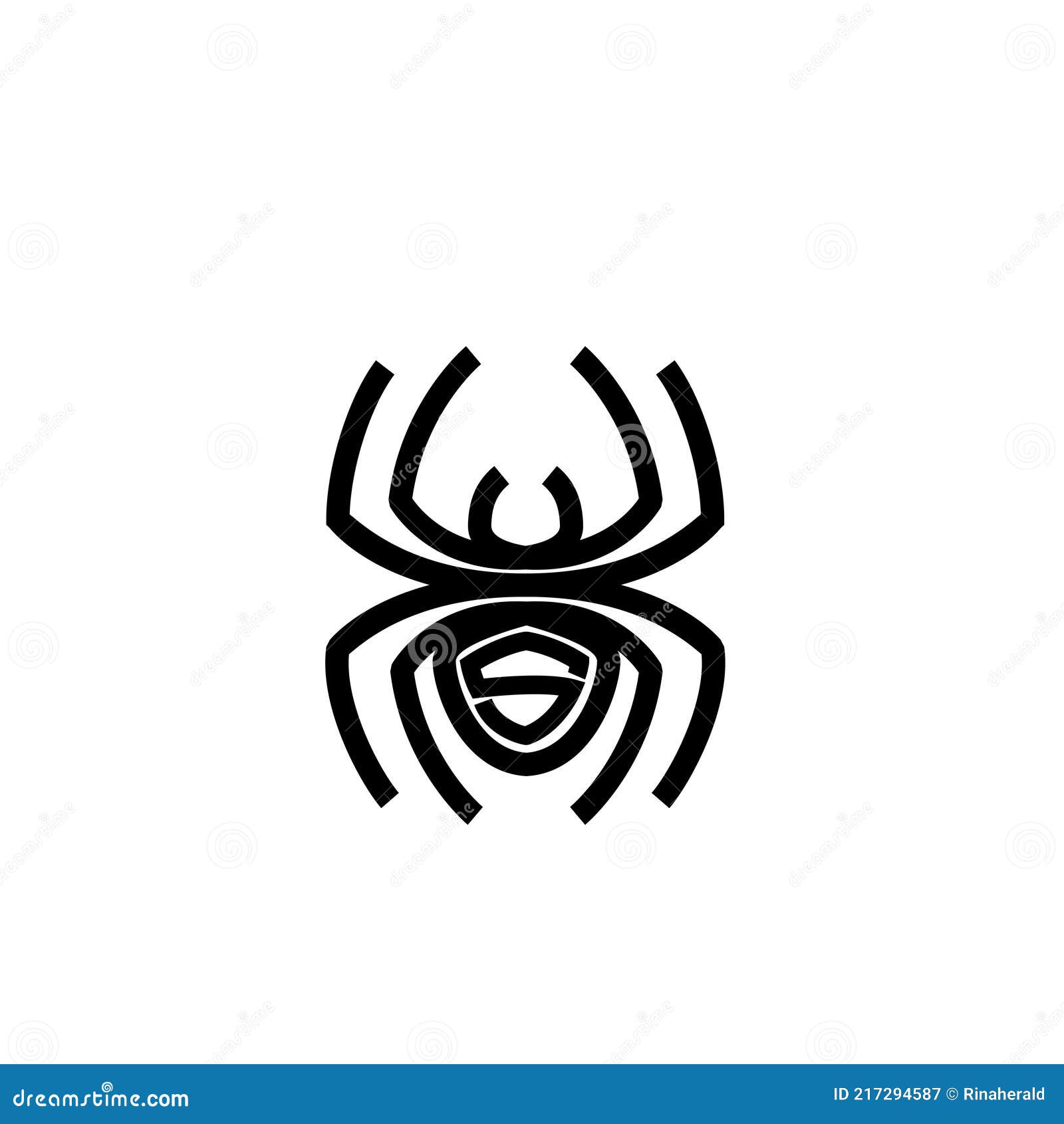 Abstract Spider Logo Icon Black Design Stock Vector - Illustration of ...