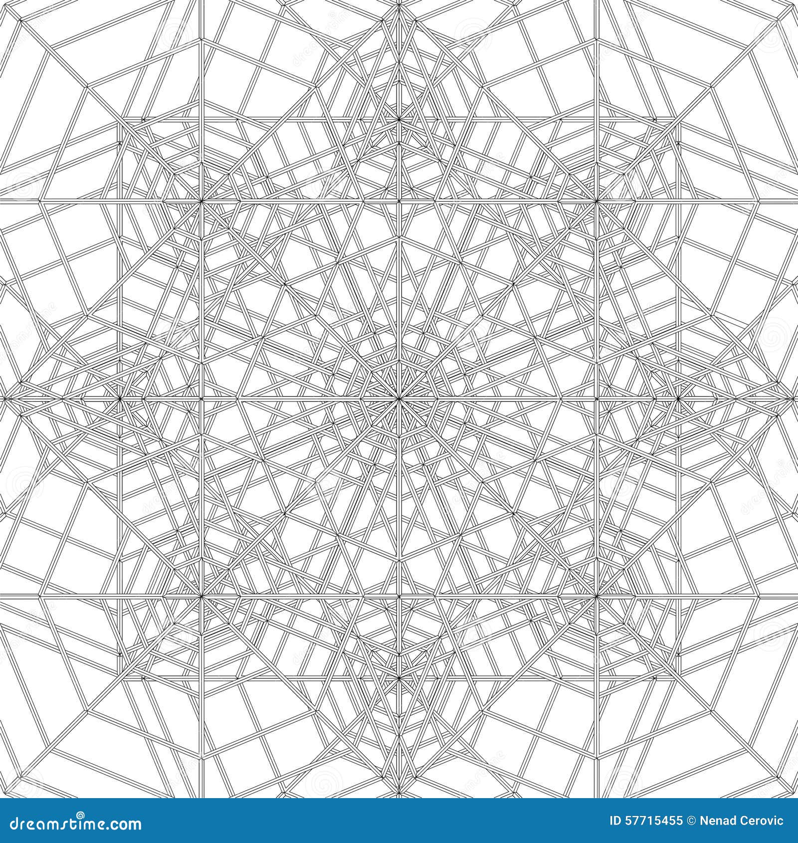 Abstract Spider Web Construction Structure Vector Stock Vector ...