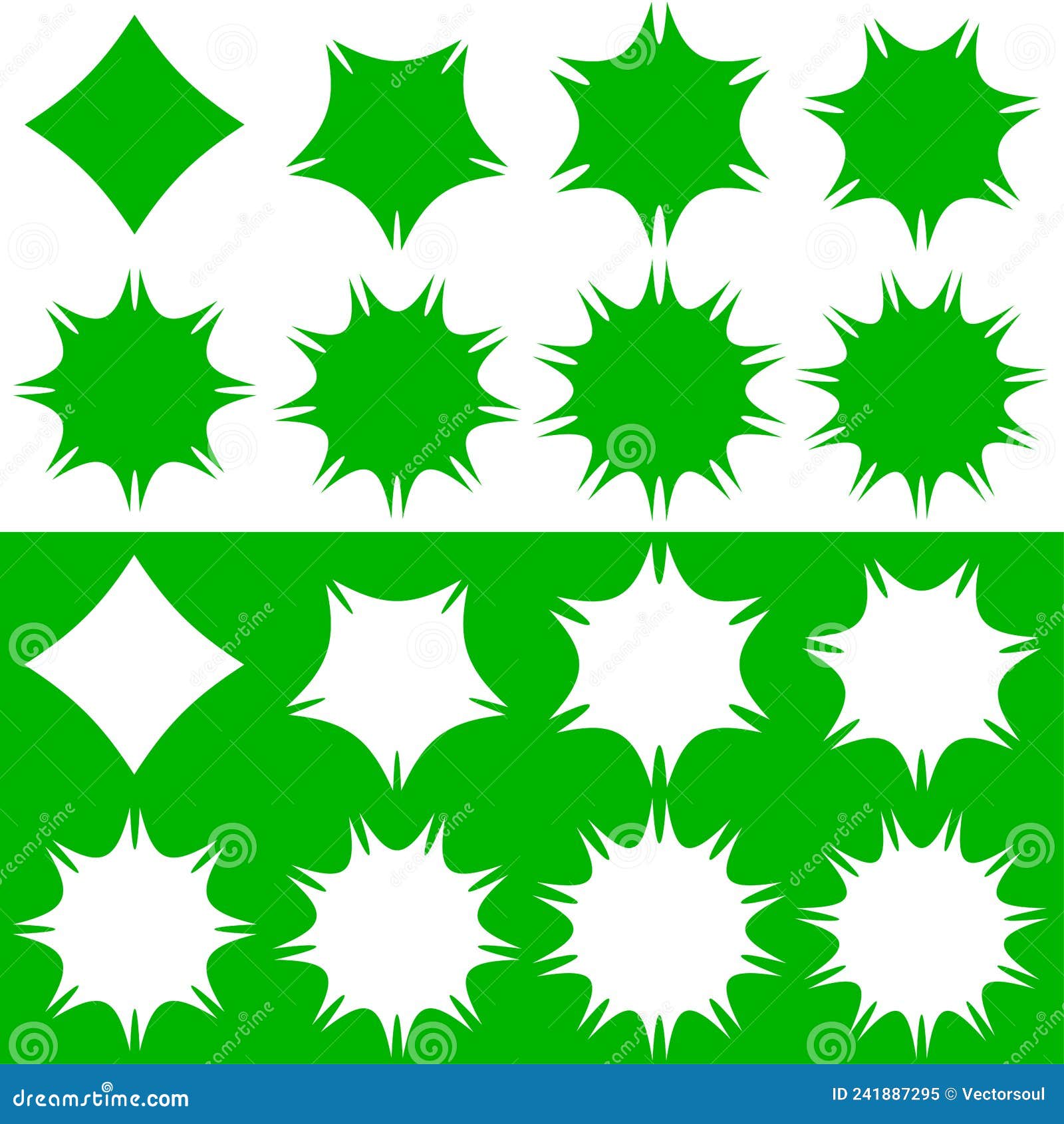 Abstract Spiky Shapes, Elements Design Illustration Stock Vector ...