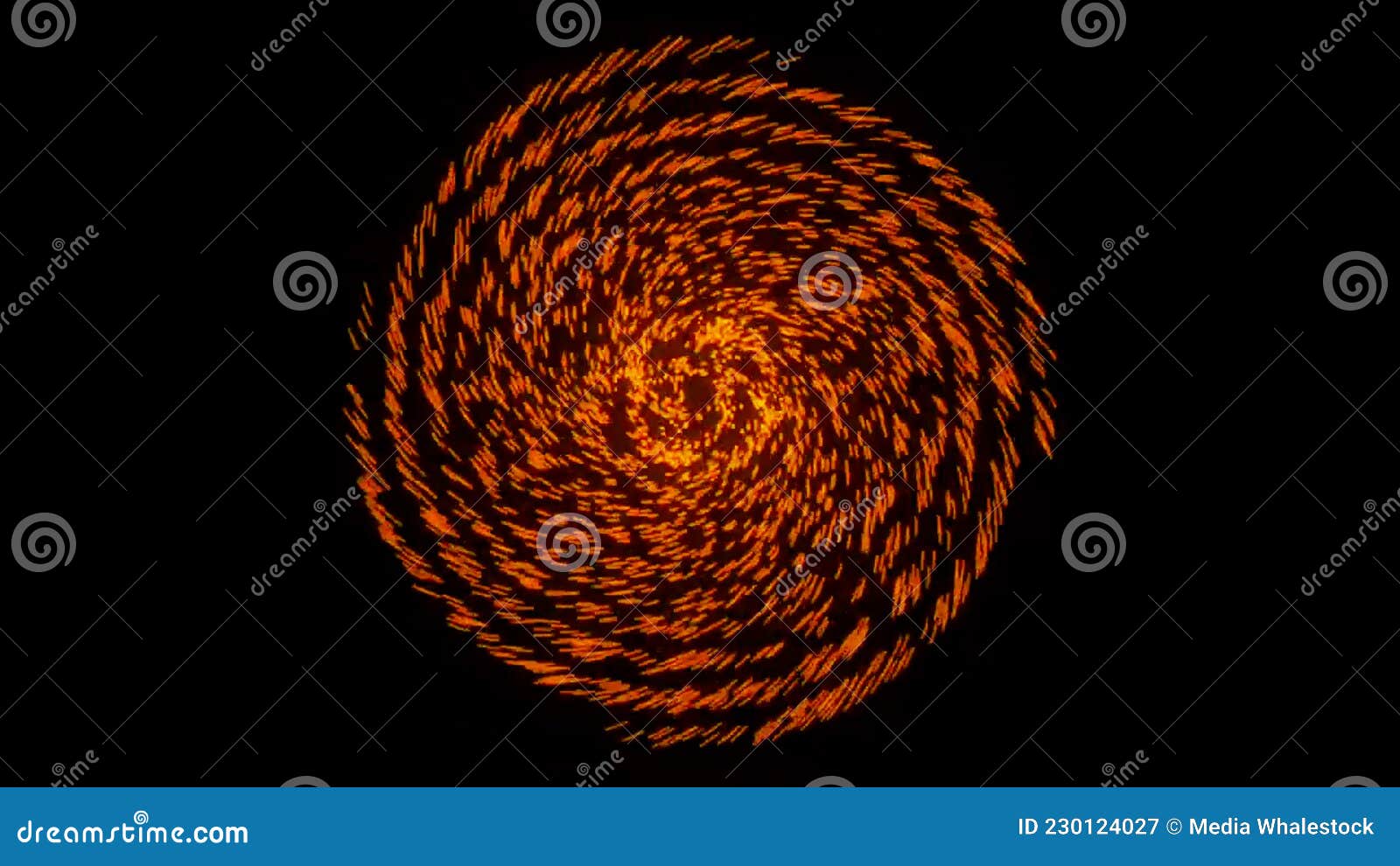 Abstract Spinning Space Objects with Starry Tails. Design Stock Image ...