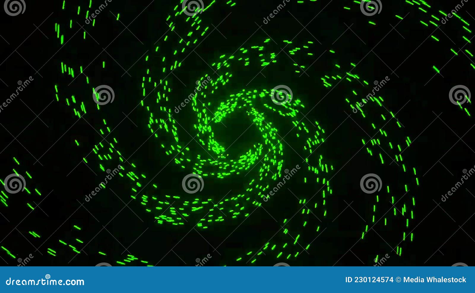 Abstract Spinning Space Objects with Starry Tails. Design Stock Footage ...