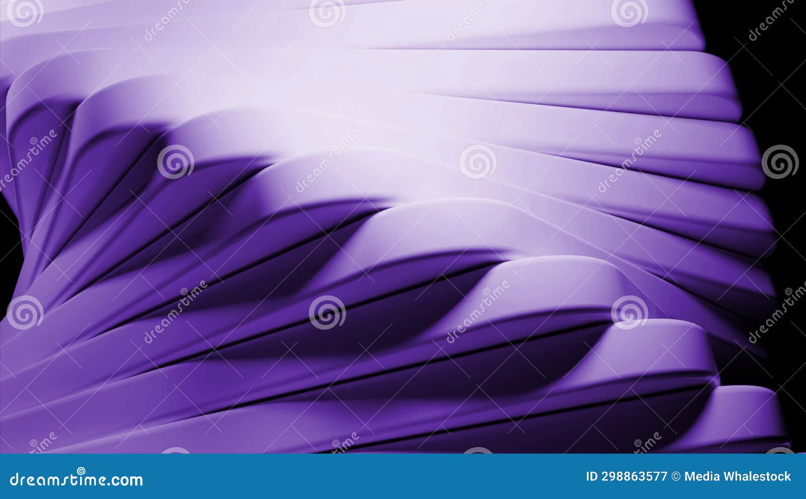 Abstract Spinning Tower Formed by the Tiles. Design. Vertical Rotating ...