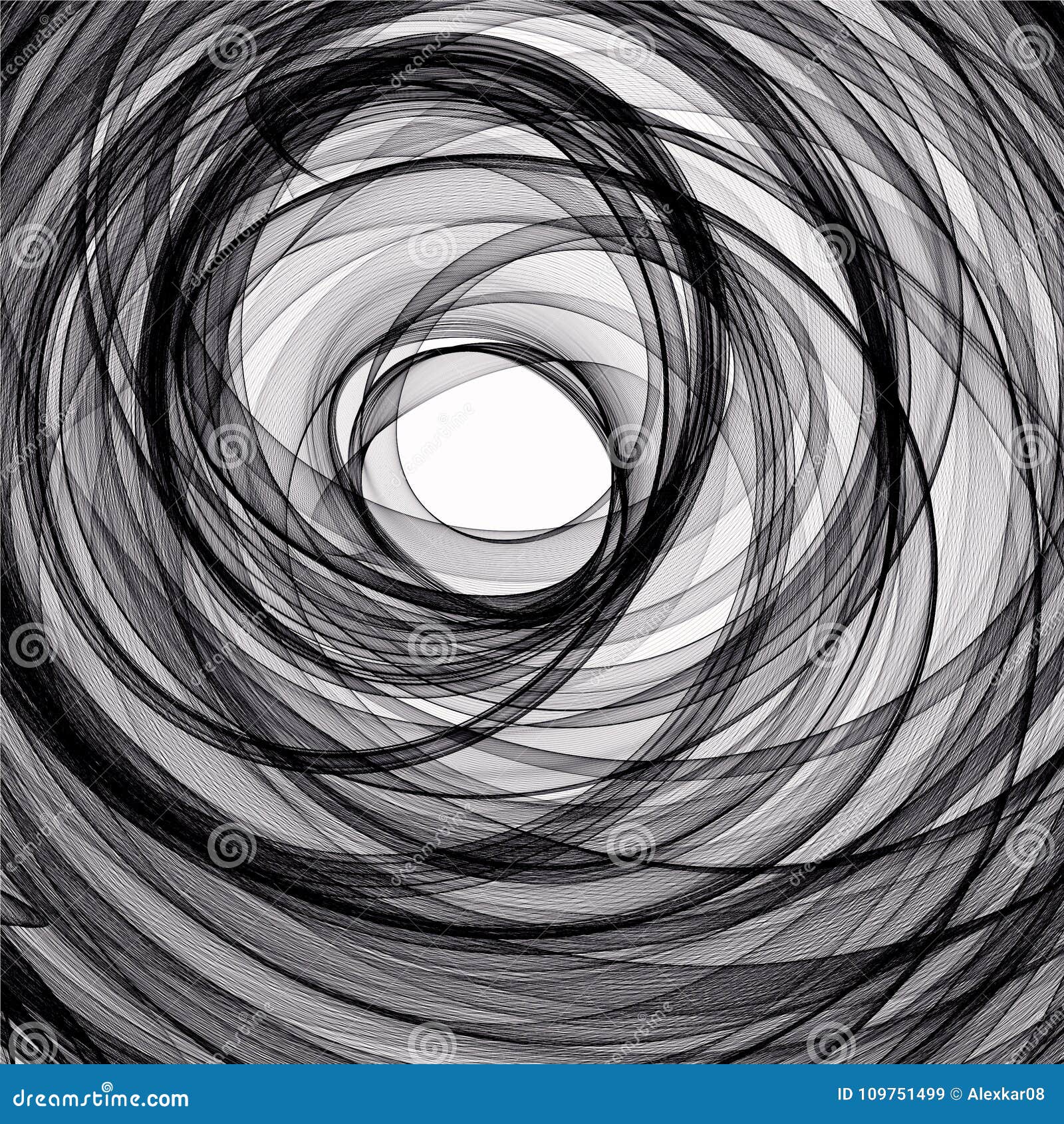 Abstract spiral stock illustration. Illustration of futuristic - 109751499