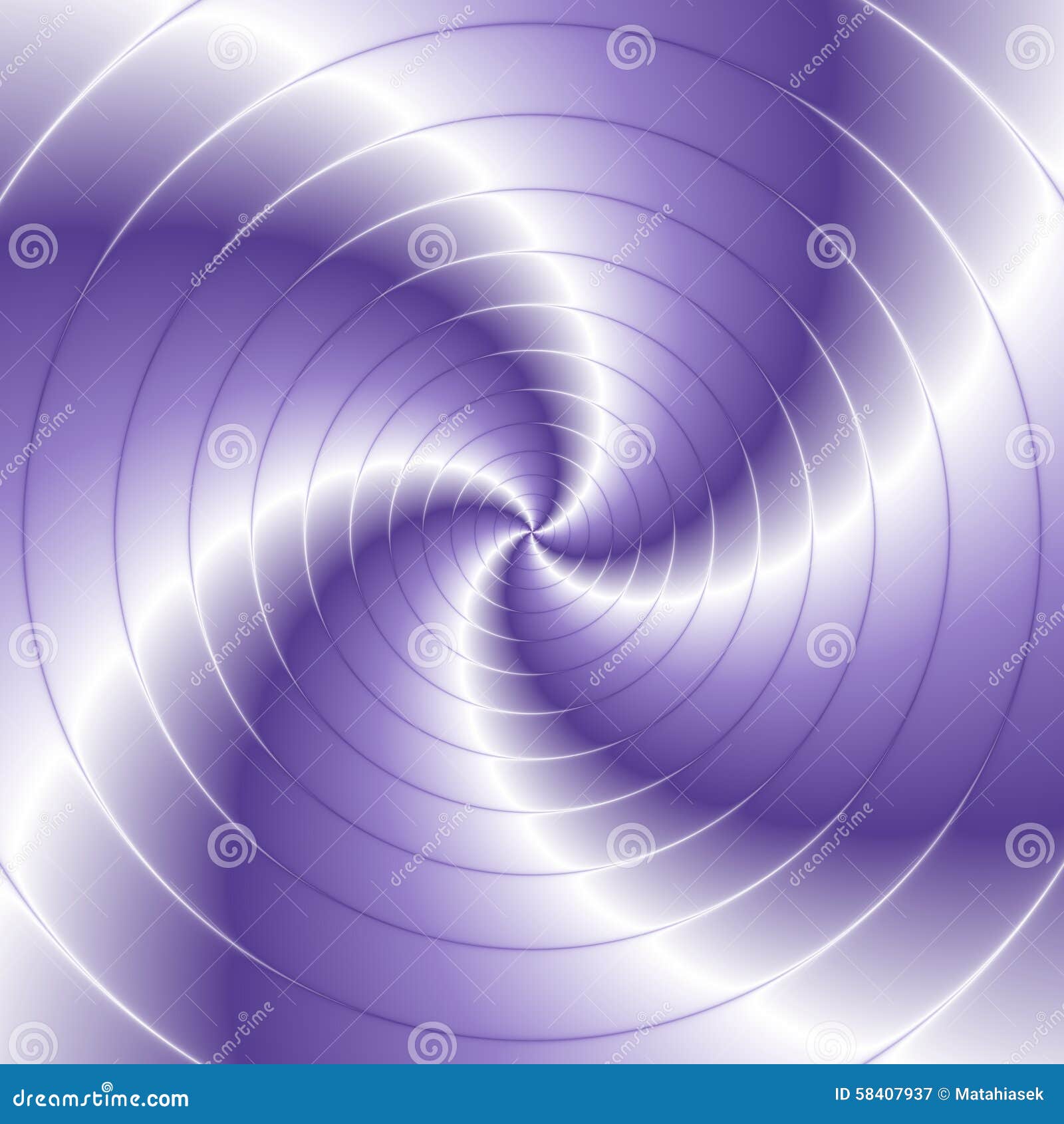 Abstract Spiral Background with Circles in Violet Stock Illustration ...