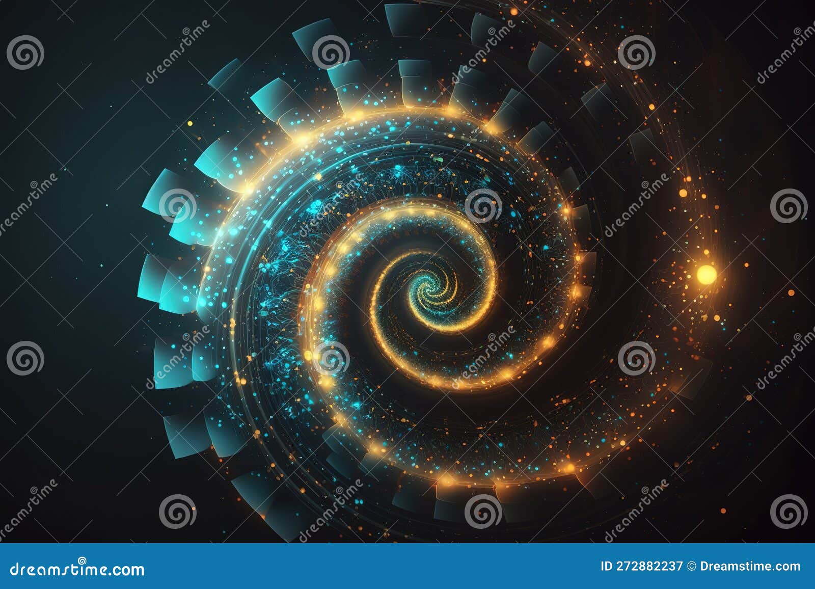 Spiral Concentric, Generative AI Stock Illustration - Illustration of night, retro: 272882237