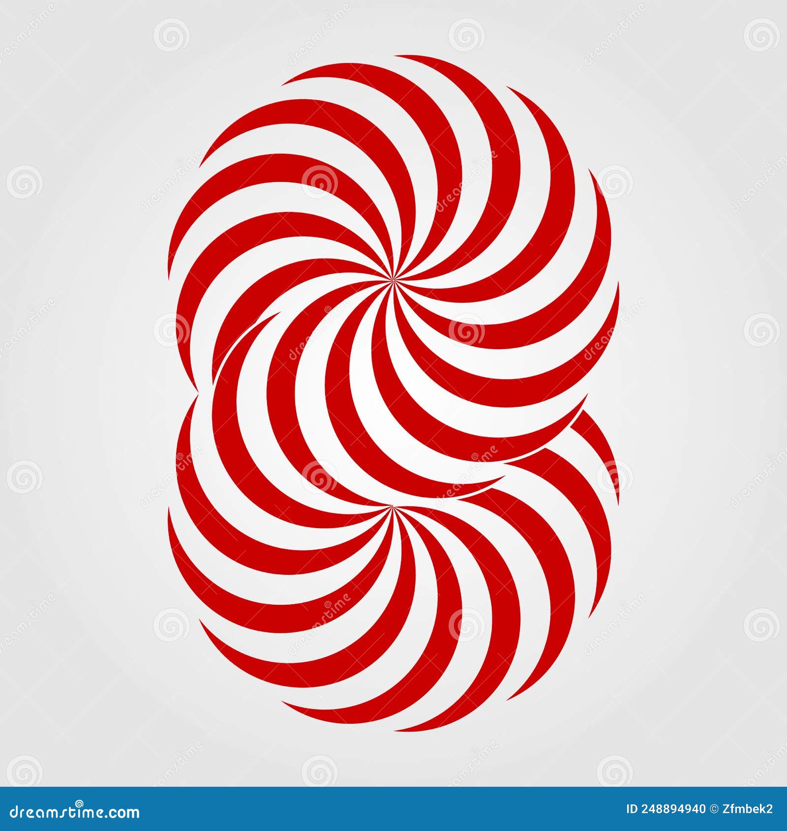 Abstract Spiral Design Element. Flat Style Vector Stock Vector ...